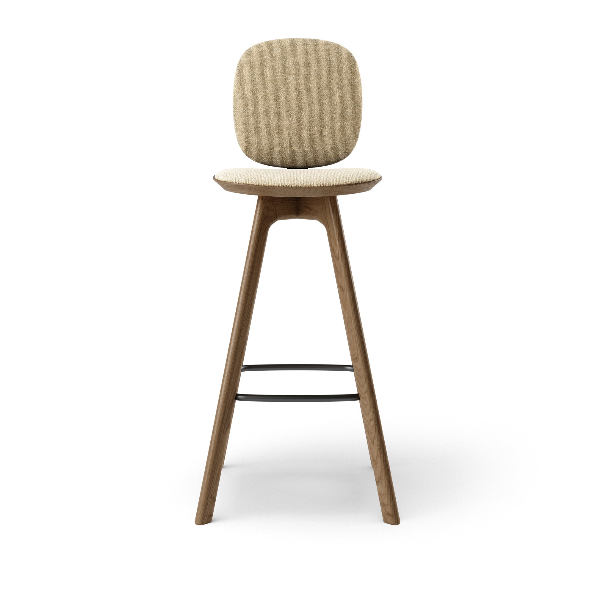 Brdr. Krüger Pauline Comfort, barstol, 75 cm, rökt ek - Moss cream ...
