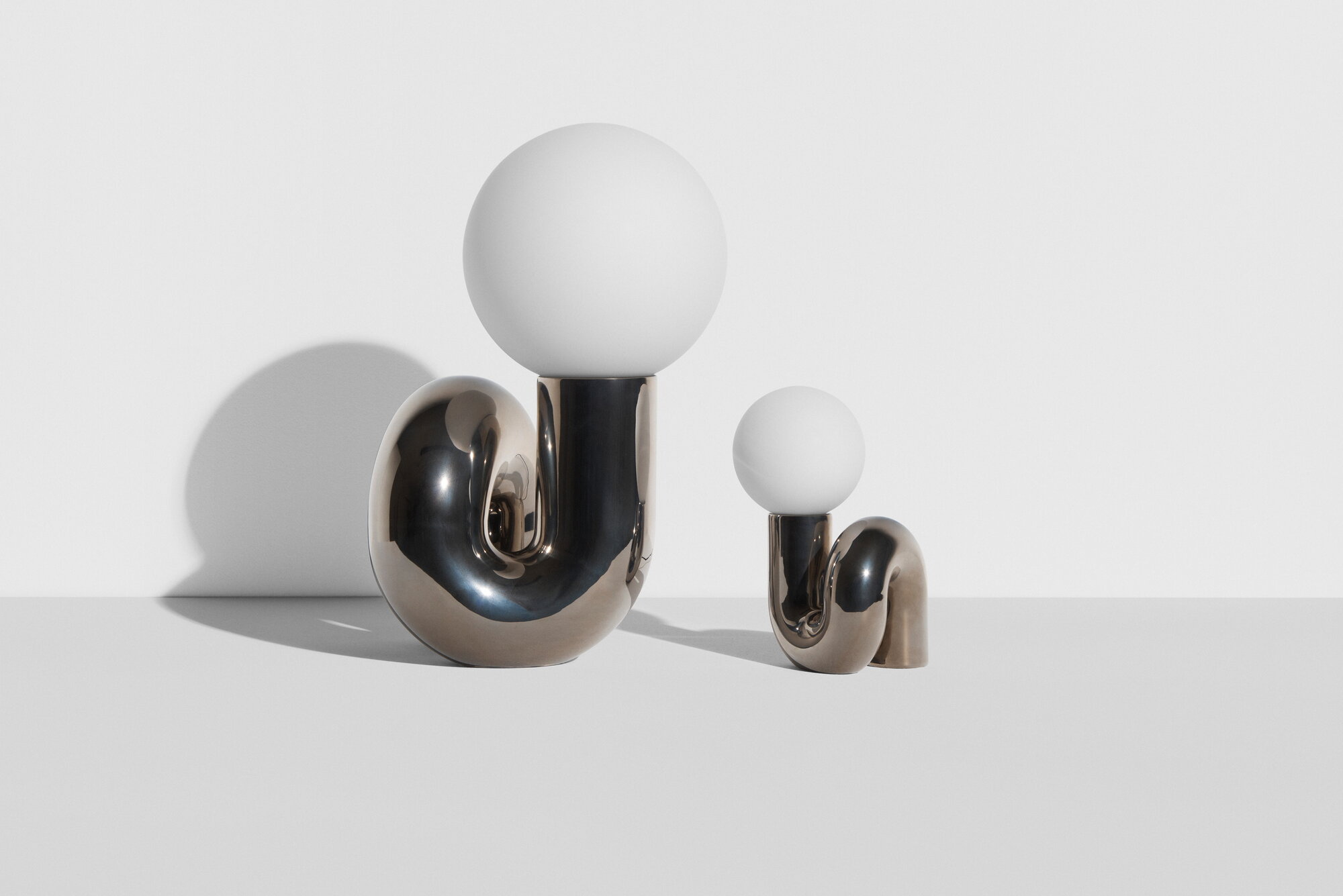 Petite Friture Neotenic table lamp, 51 cm, platinum | Finnish Design Shop