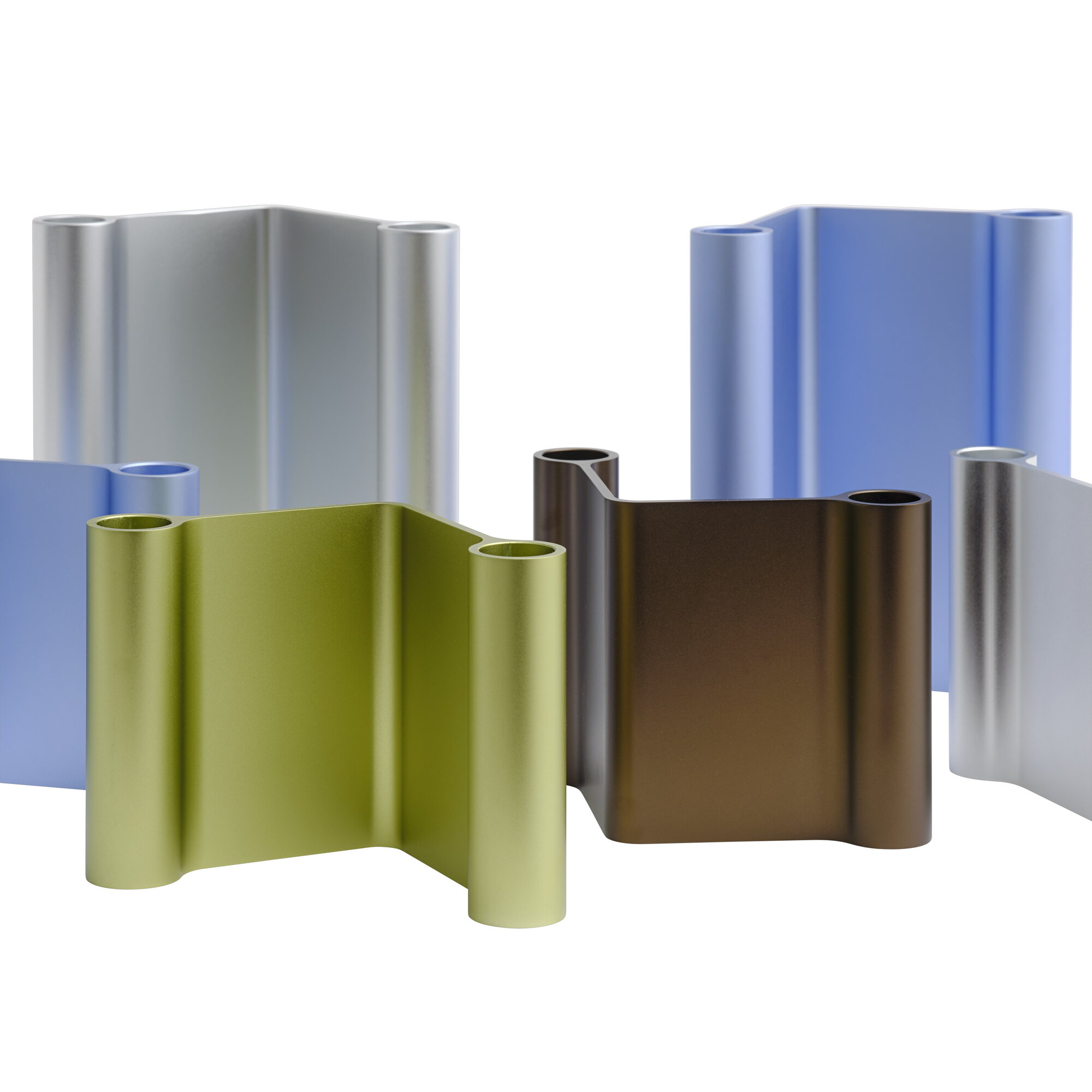 Muuto Pair candleholder, 18 cm, aluminium | Finnish Design Shop UK