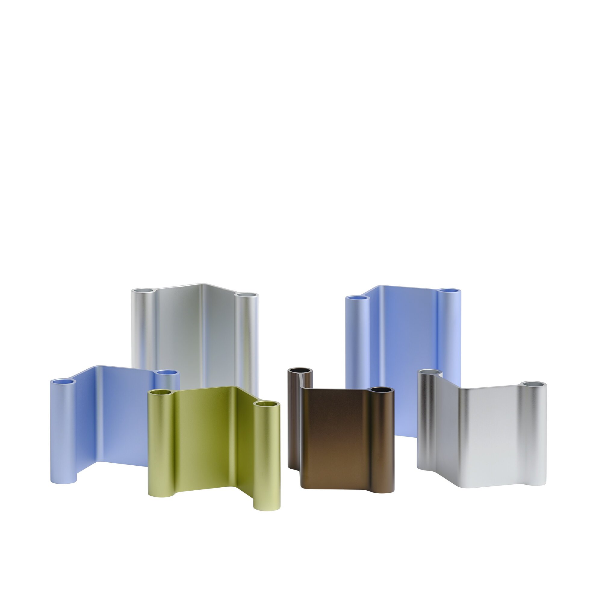 Muuto Pair candleholder, 18 cm, aluminium | Finnish Design Shop UK