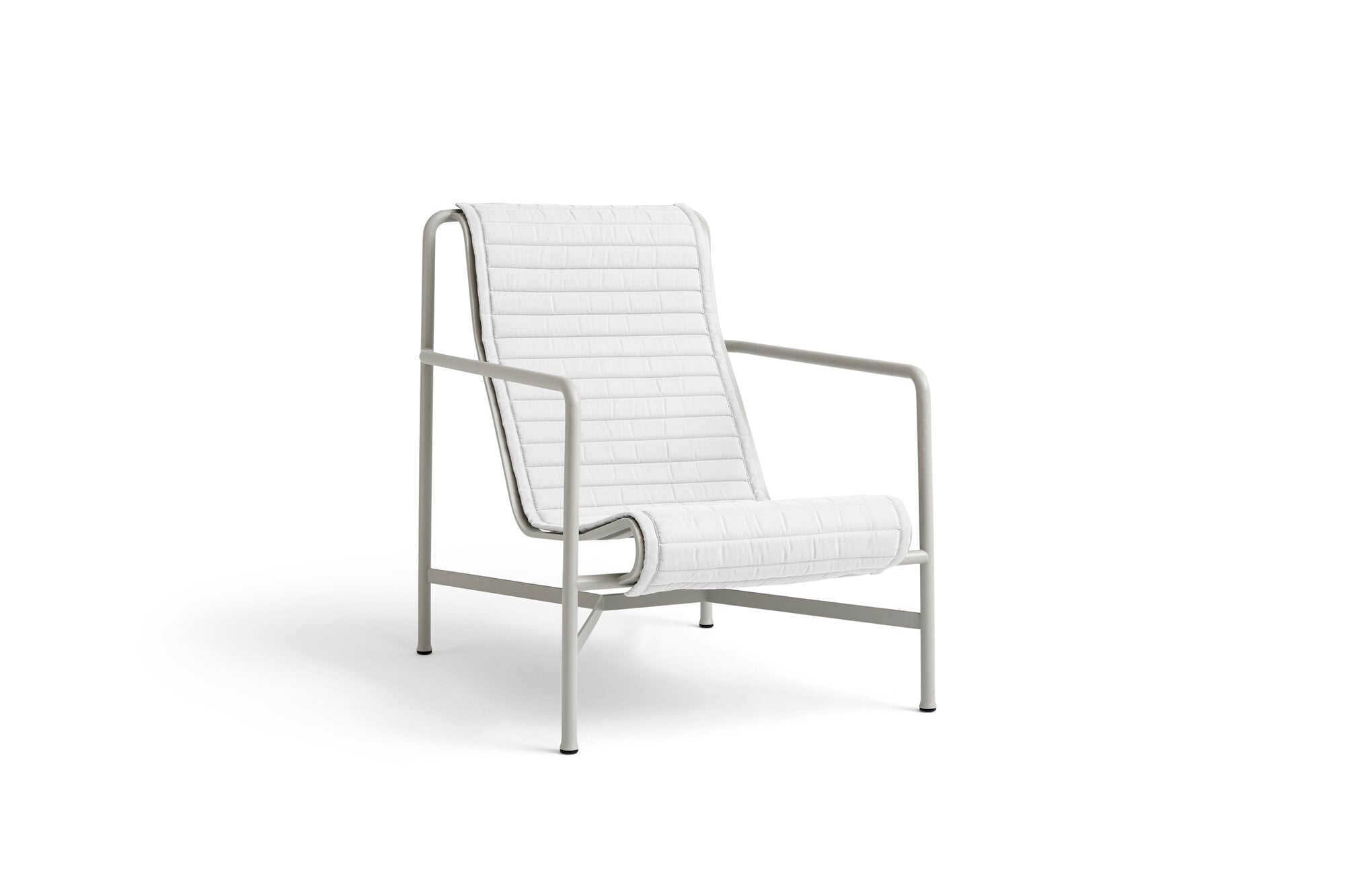 HAY Palissade Quilted cushion for high lounge chair, sky grey | Finnish ...