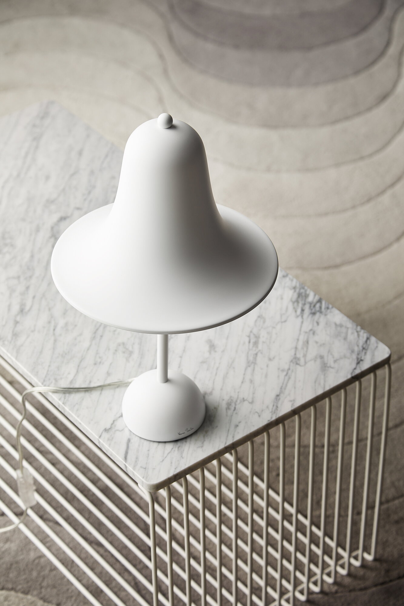 Verpan Pantop table lamp 23 cm, matt white | Finnish Design Shop