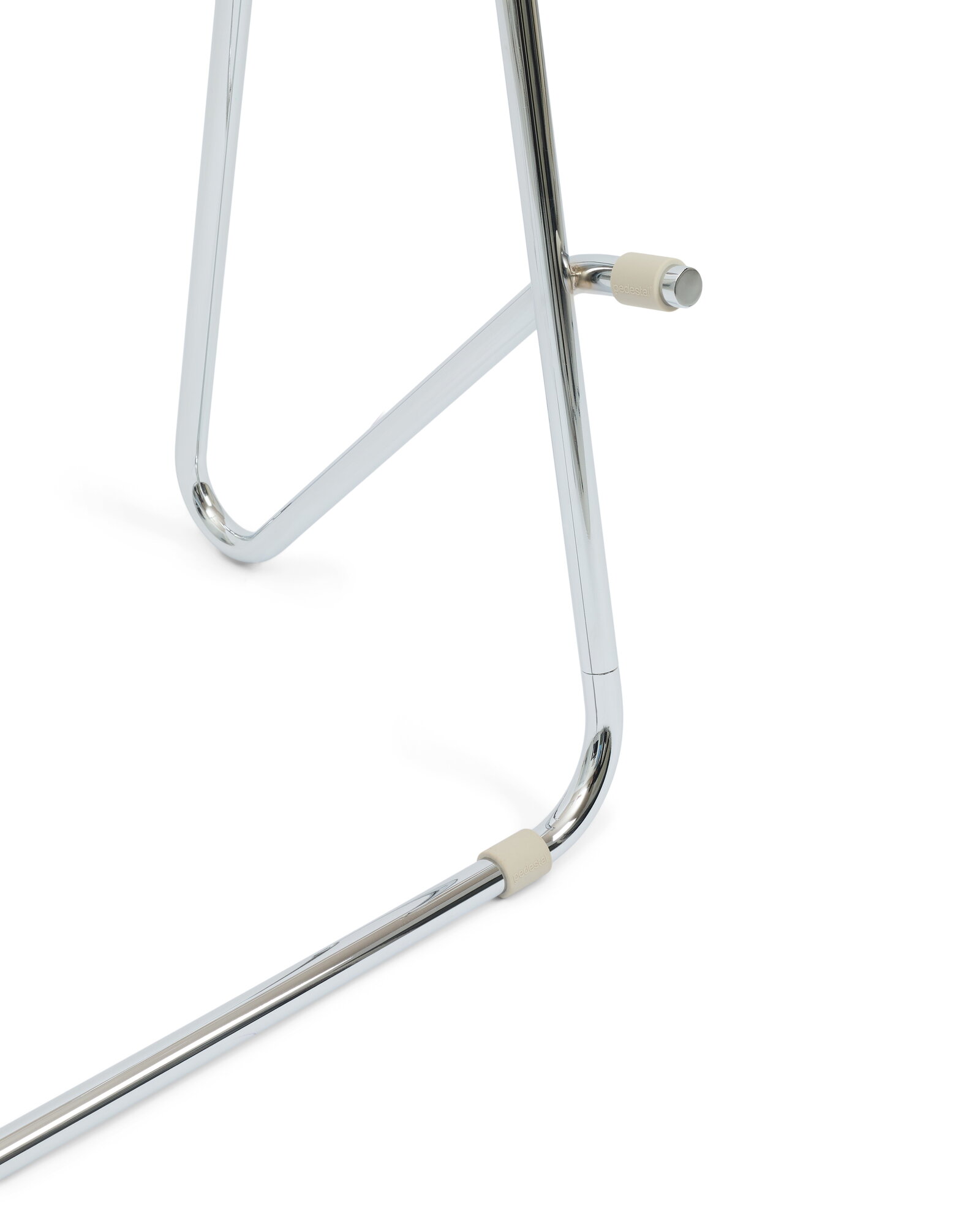 Pedestal Bloom TV stand, chrome | Finnish Design Shop