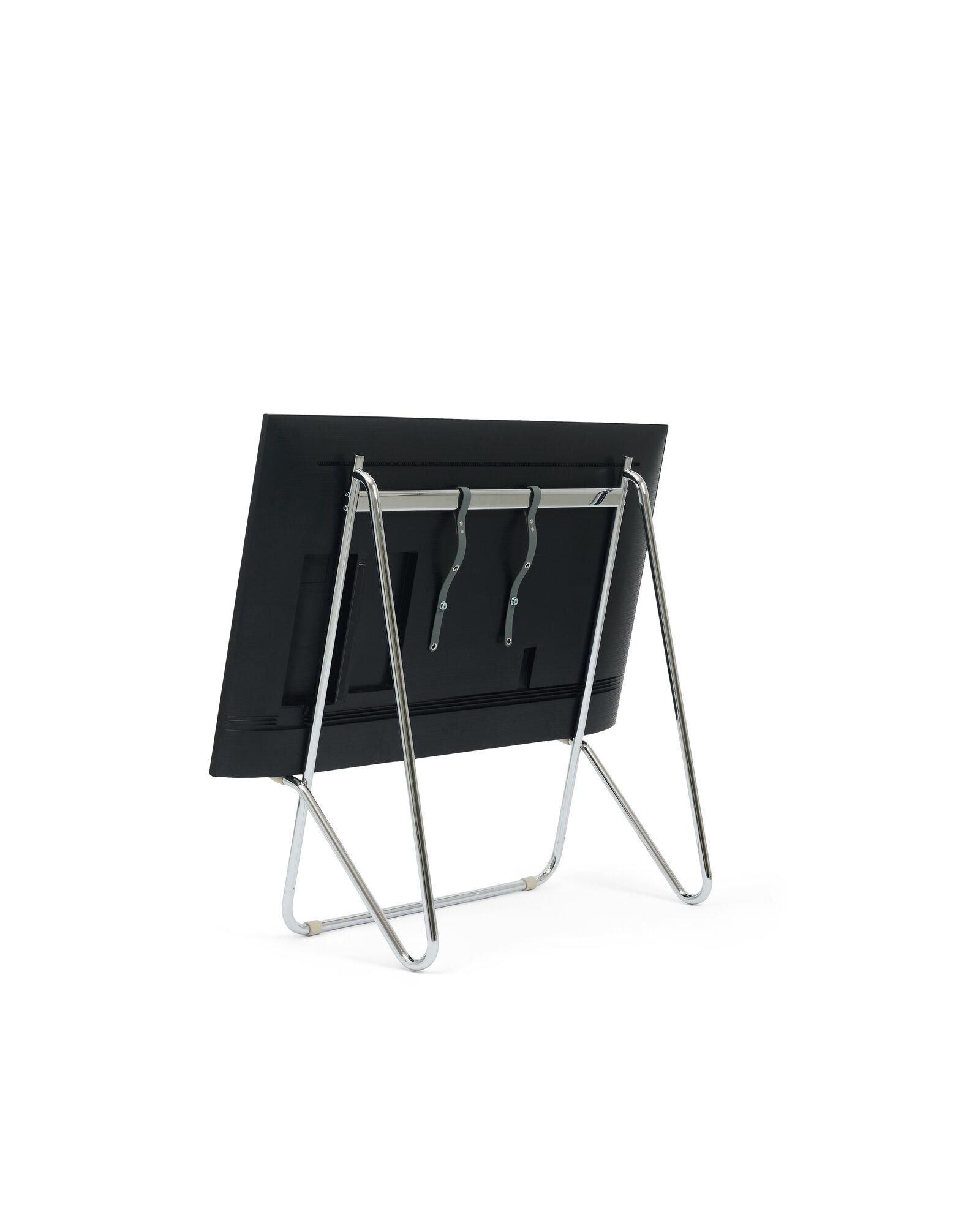 Pedestal Bloom TV stand, chrome | Finnish Design Shop