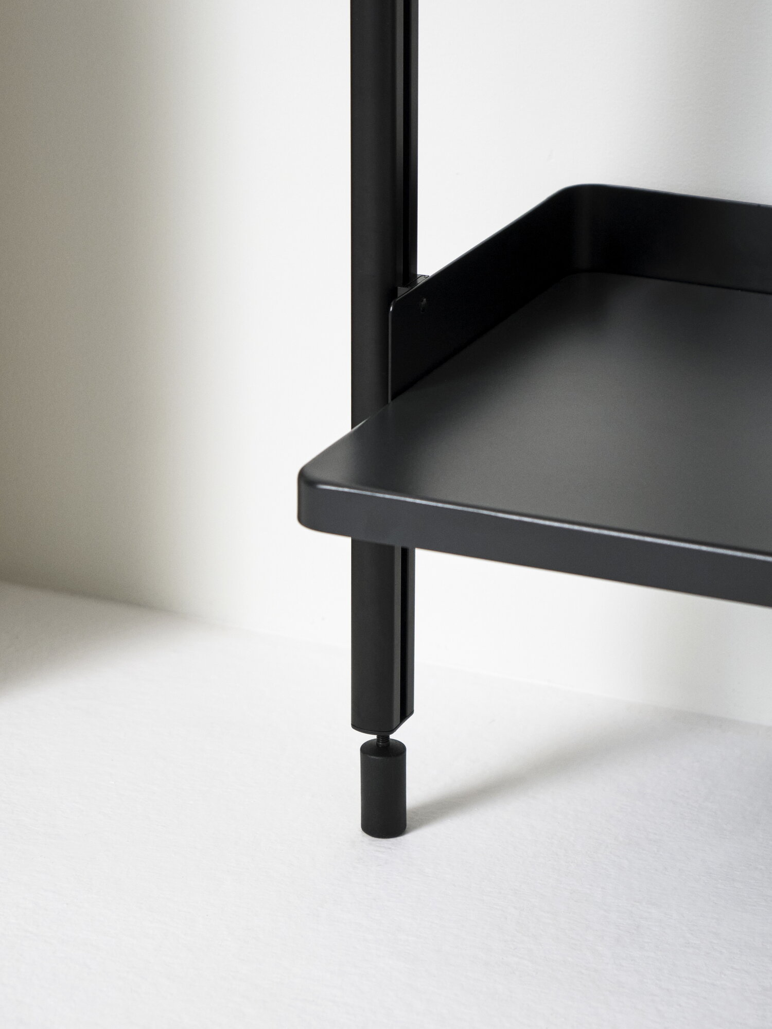 HAY Pier System 101 shelf, 1 column, PS black | Finnish Design Shop