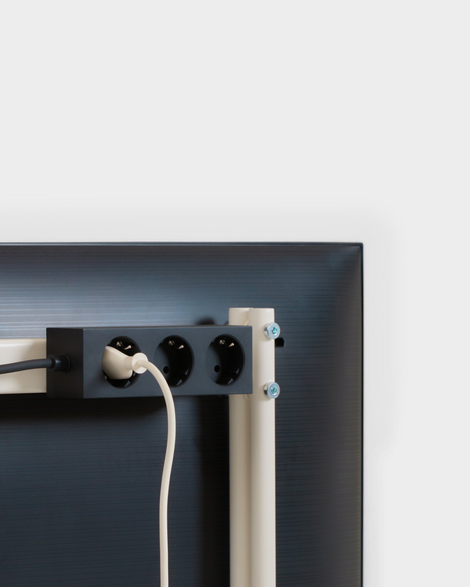 Pedestal Power Bar power strip, charcoal | Finnish Design Shop
