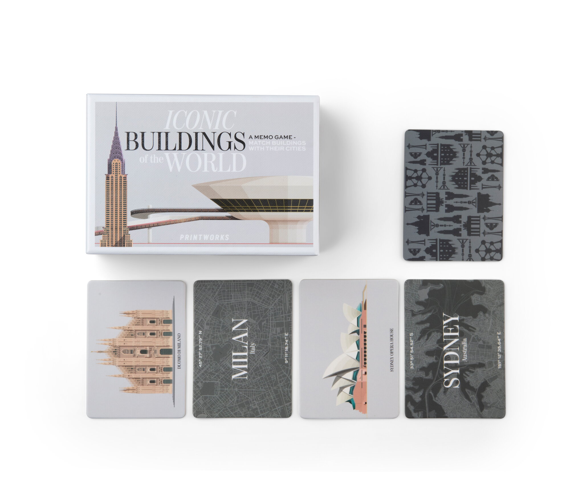 Printworks Memo Game - Iconic Buildings | Finnish Design Shop