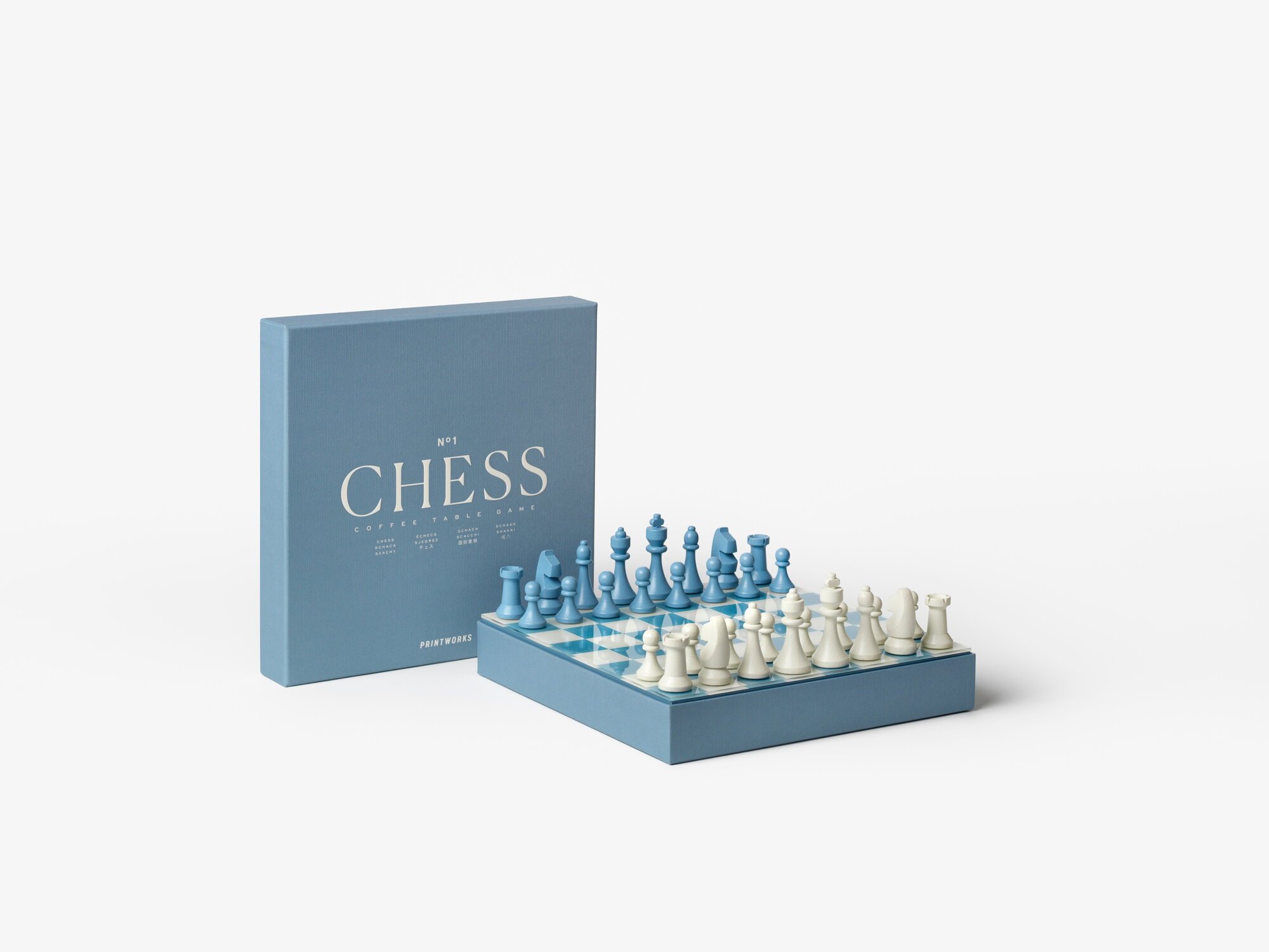 Printworks Classic - Chess, dusty blue | Finnish Design Shop