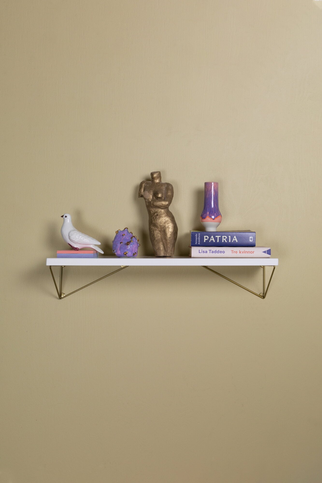 Maze Pythagoras shelf, 60 x 20 cm, white | Finnish Design Shop