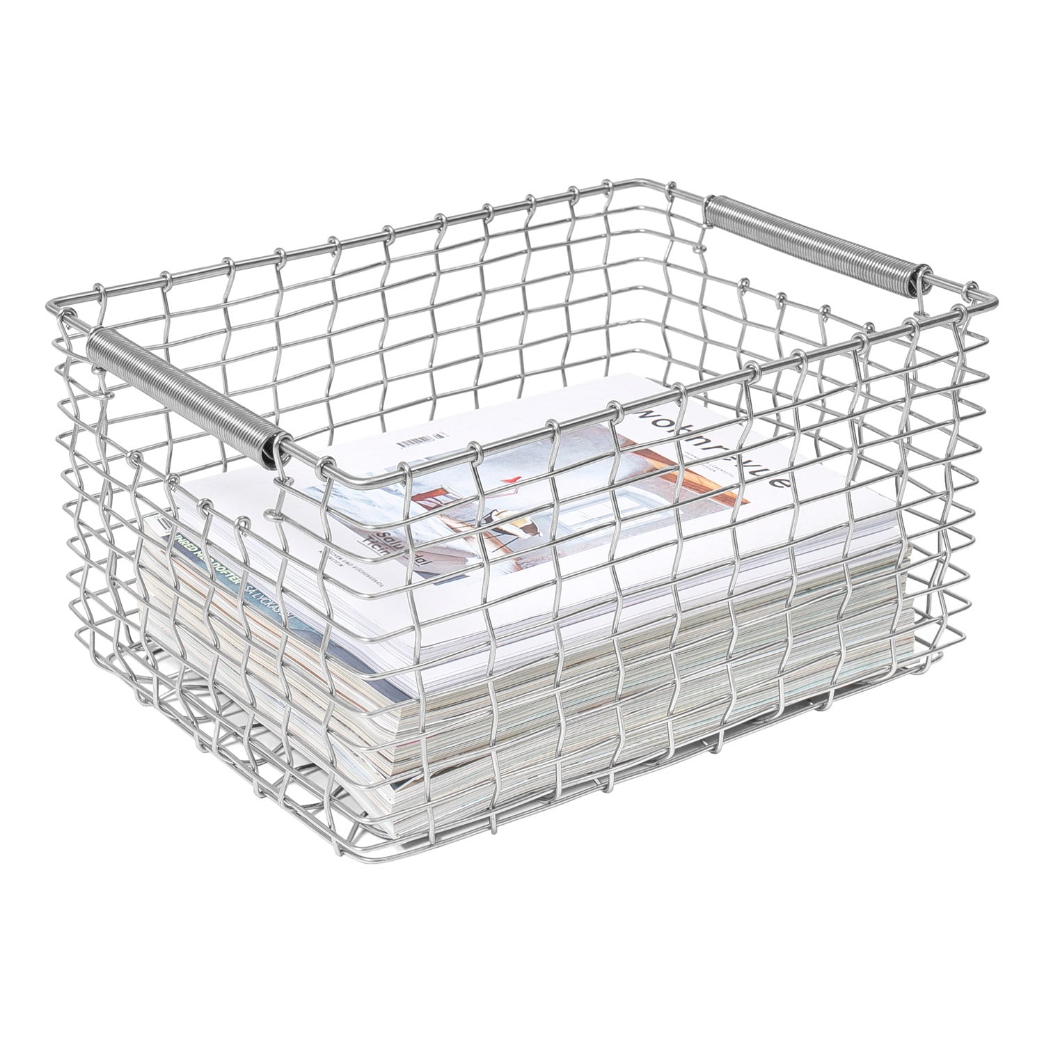 Korbo Rectangular 19 wire basket, galvanized | Finnish Design Shop