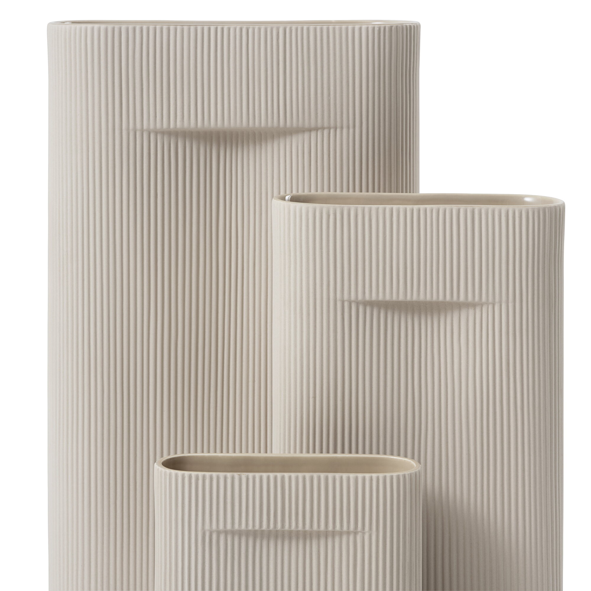 Muuto Ridge vase, 48,5 cm, beige | Finnish Design Shop