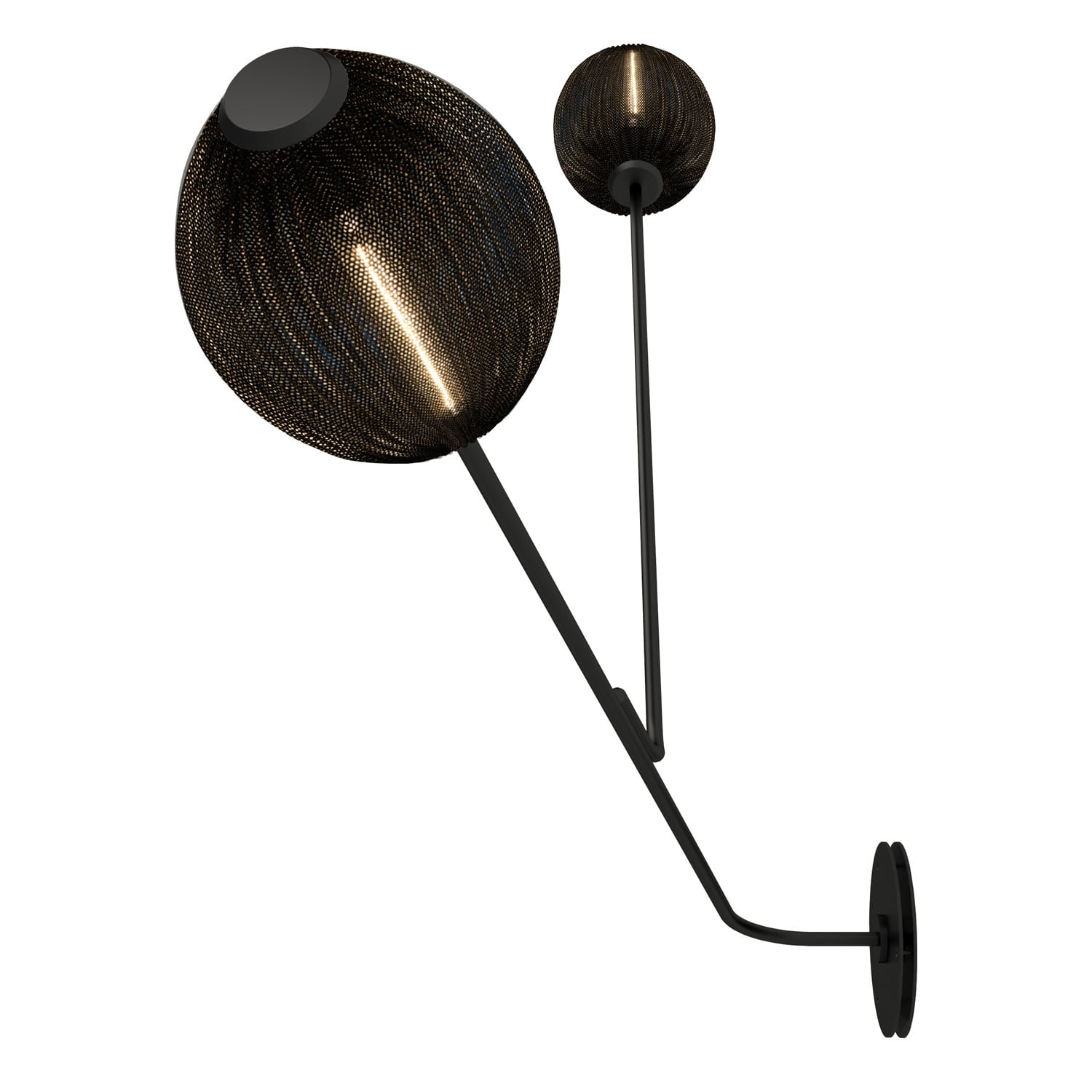 GUBI Satellite wall lamp, soft black semi matt | Finnish Design Shop
