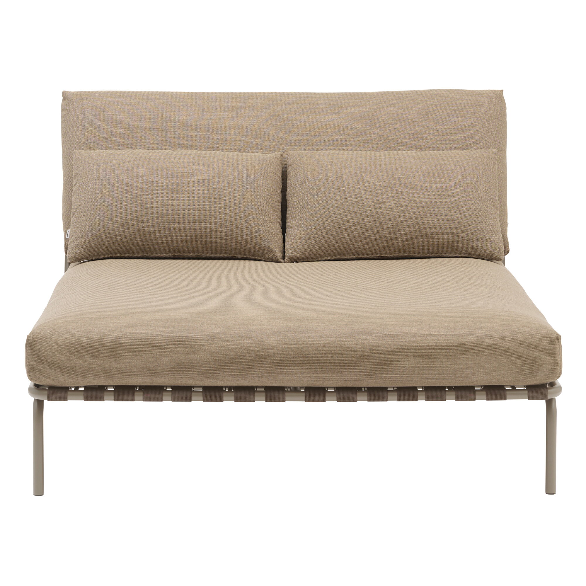 Muuto Settle Outdoor lounge bed, without armrest, Ribbed Weave 5 ...