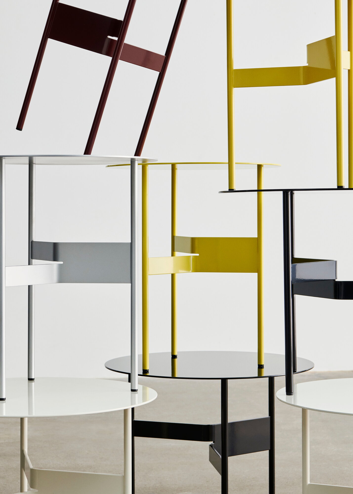 HAY Shim coffee table, diam. 45 cm, h. 51 cm, custard | Finnish Design Shop