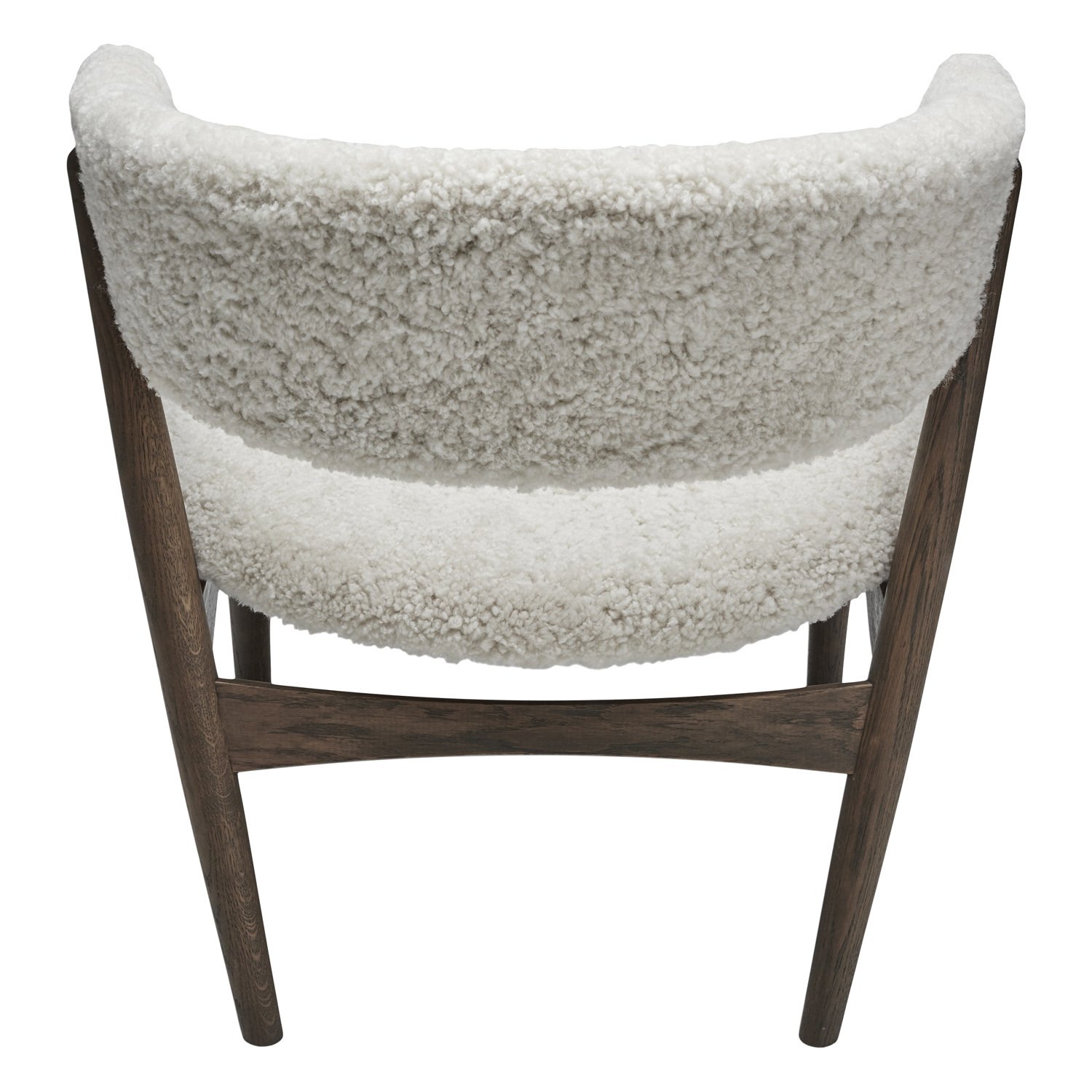 Sibast No 7 Lounge chair, fully upholstered, dark oiled oak - sheepskin ...