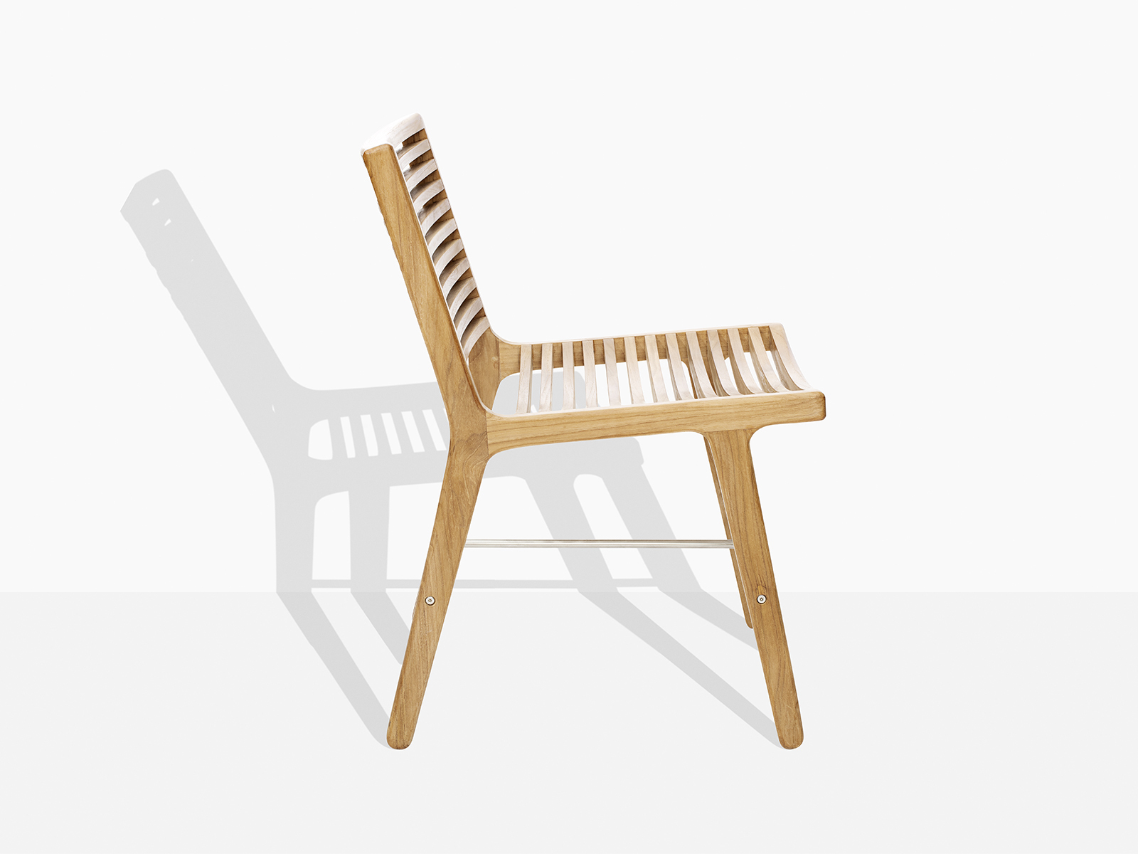 Sibast RIB dining chair, teak - stainless steel | Finnish Design Shop