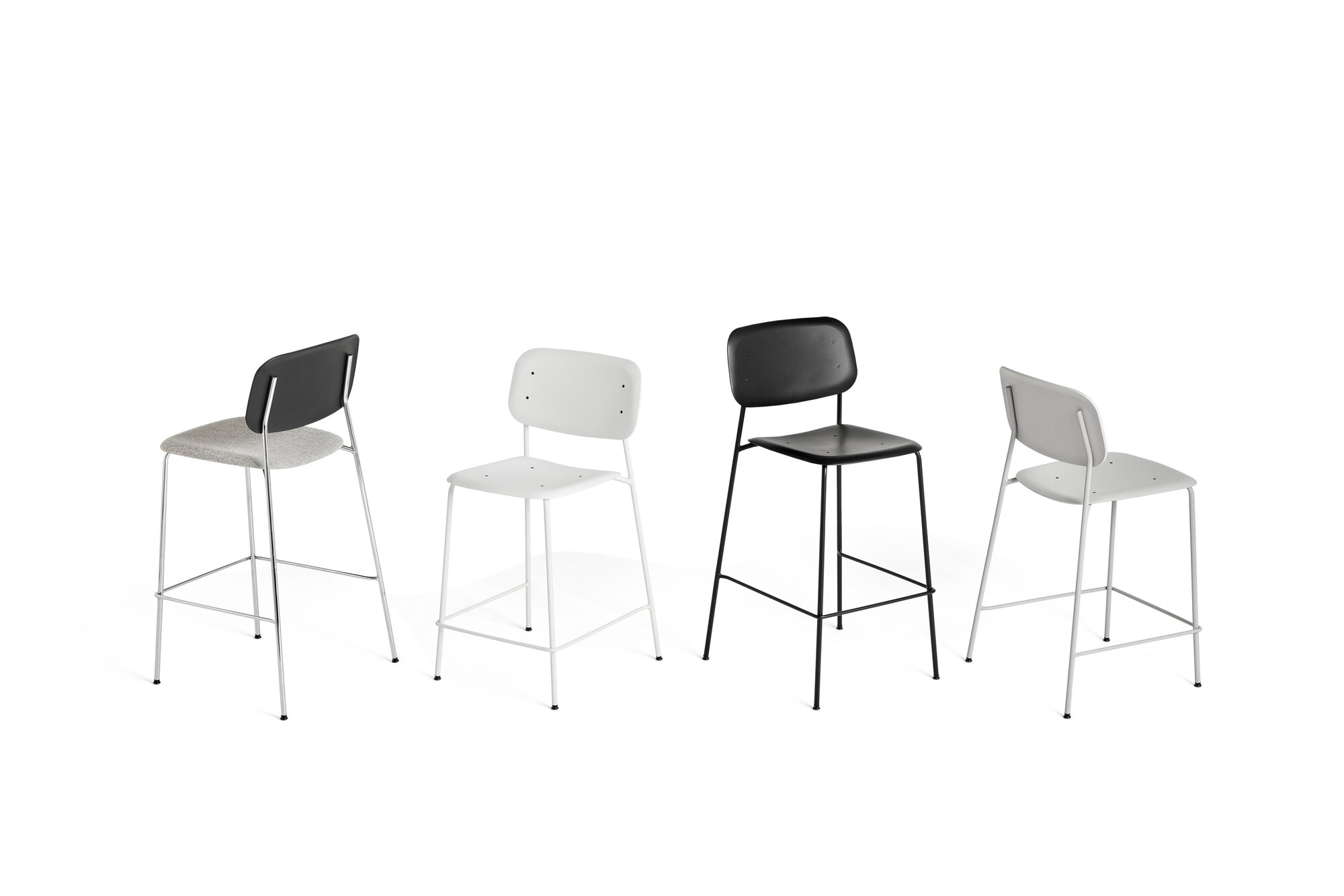 HAY Soft Edge 95 bar chair, 75 cm, black | Finnish Design Shop