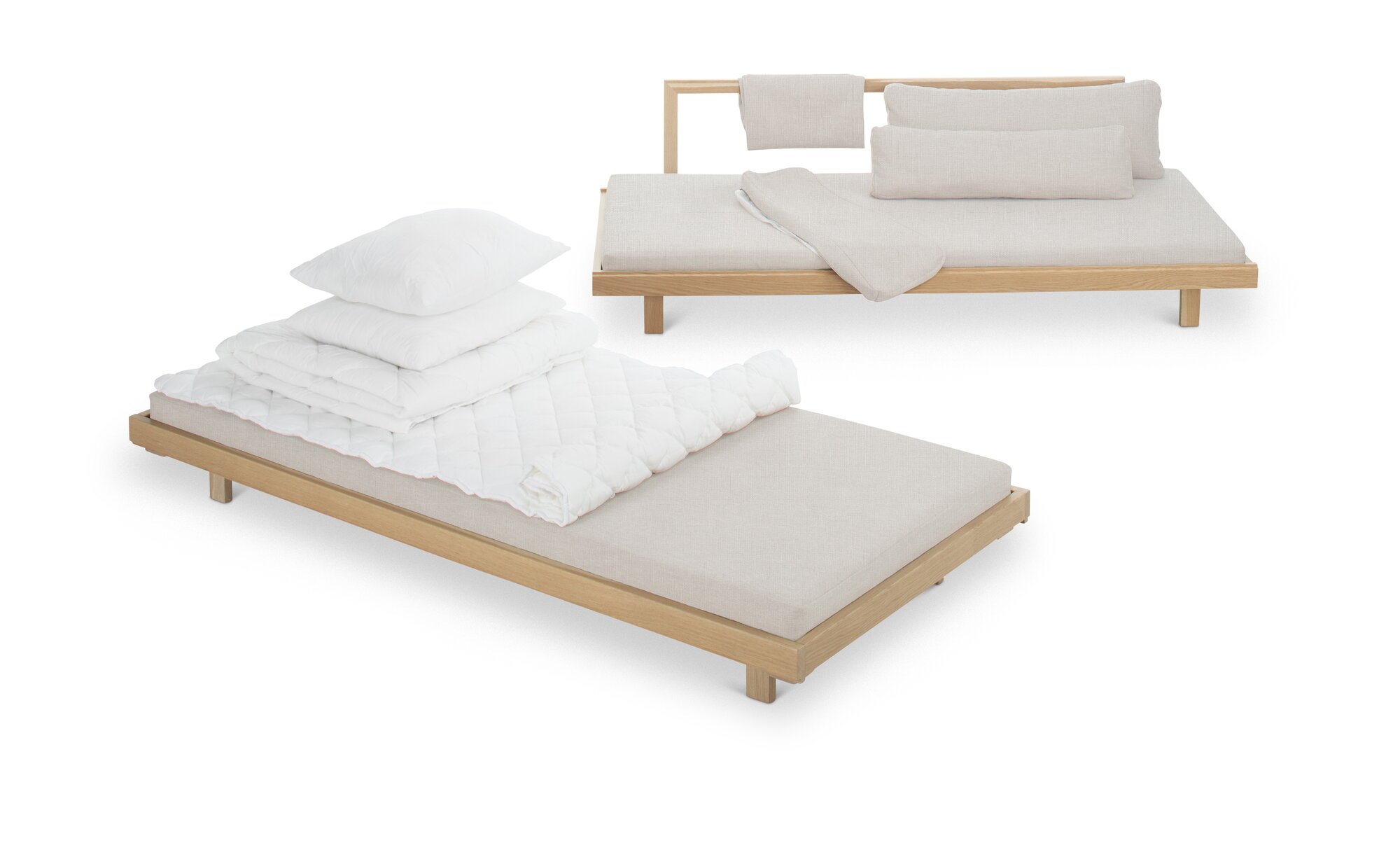 Tapio Anttila Collection Day&Night sofa bed, oak - light beige Diamonds ...