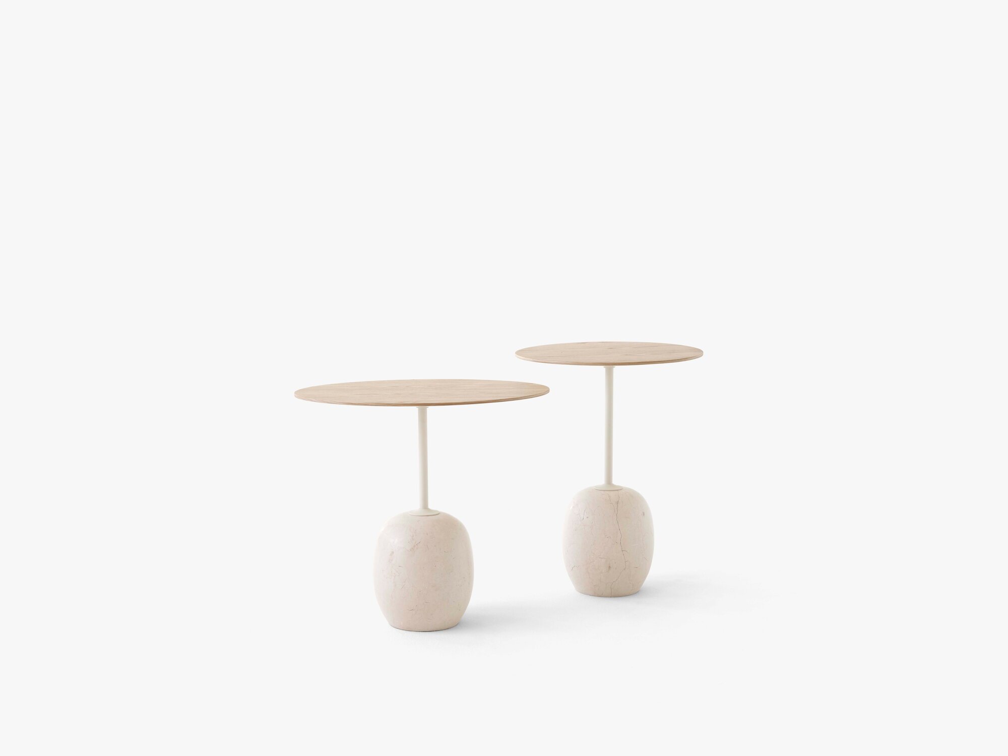 &Tradition Lato LN9 coffee table, oak - Cream Diva marble | Finnish ...