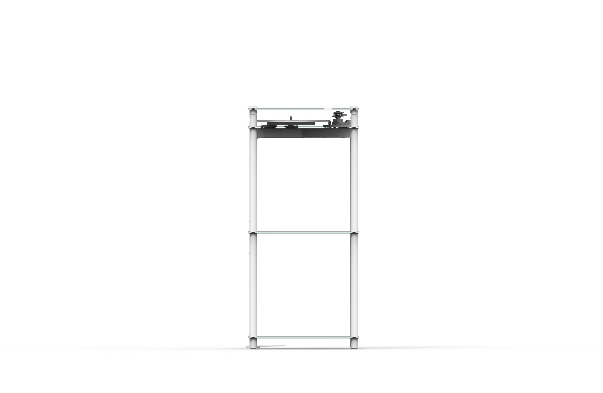 Transparent Turntable Stand, white | Finnish Design Shop
