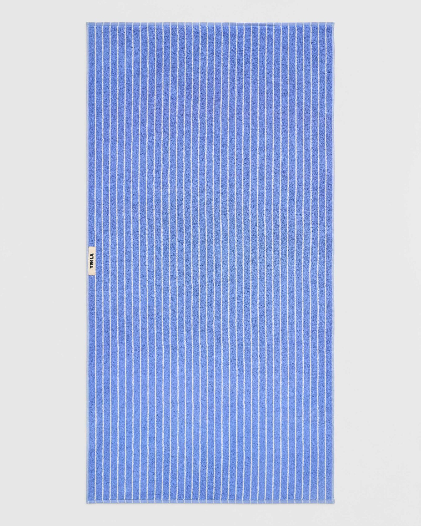 Tekla Terry towel, clear blue stripes | Finnish Design Shop