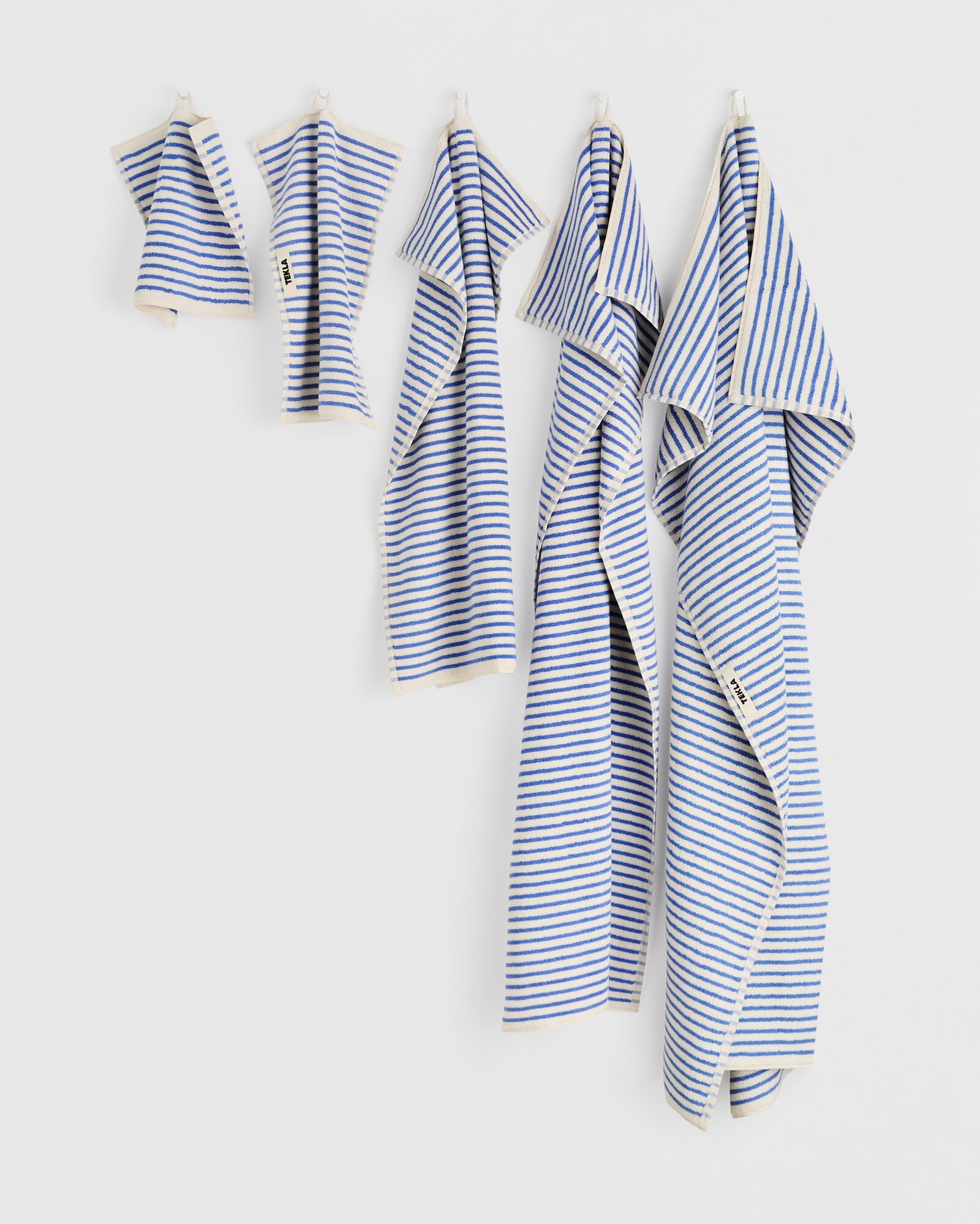 Tekla Terry towel, coastal stripes | Finnish Design Shop