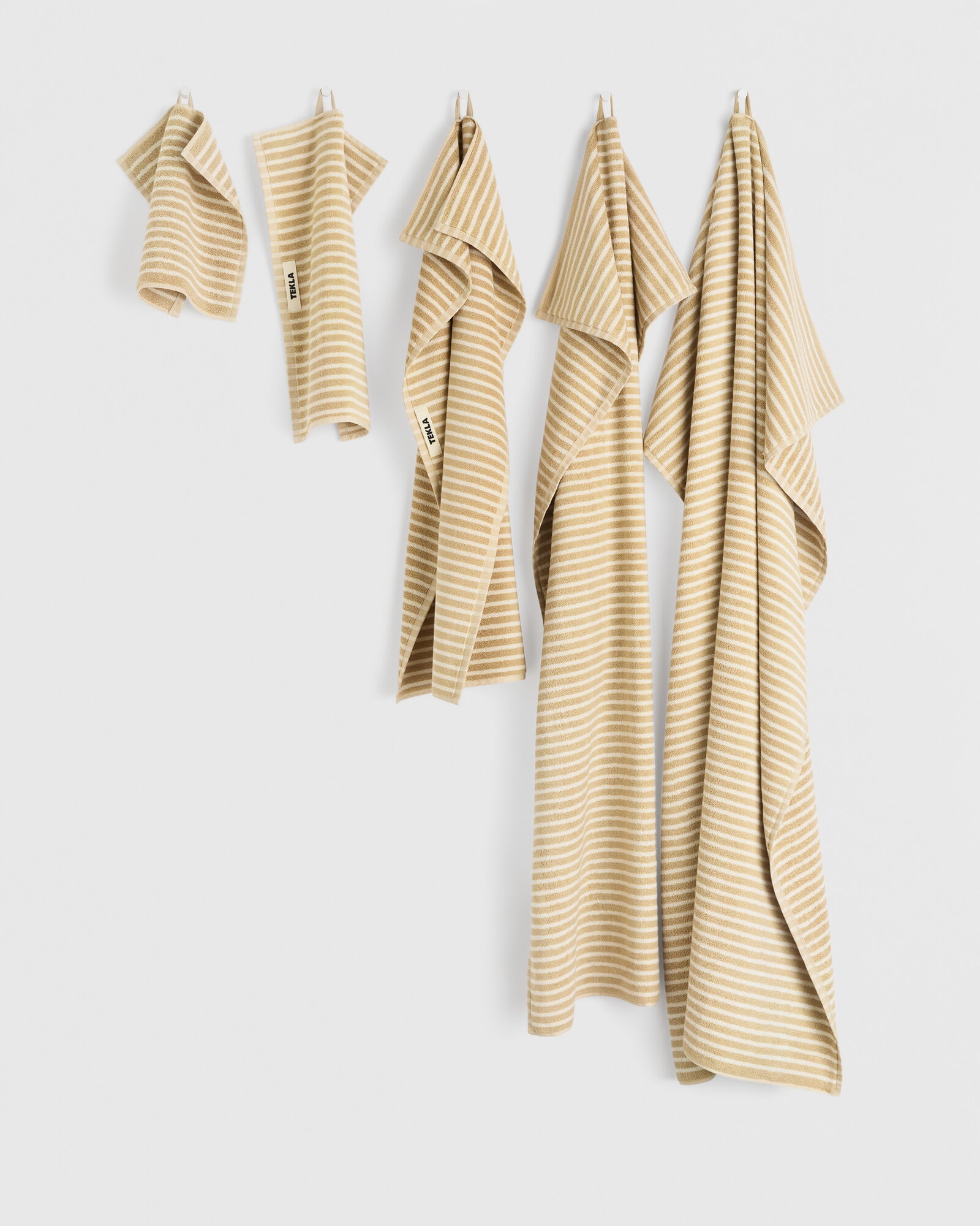 Tekla Pyyhe, ivory stripes | Finnish Design Shop
