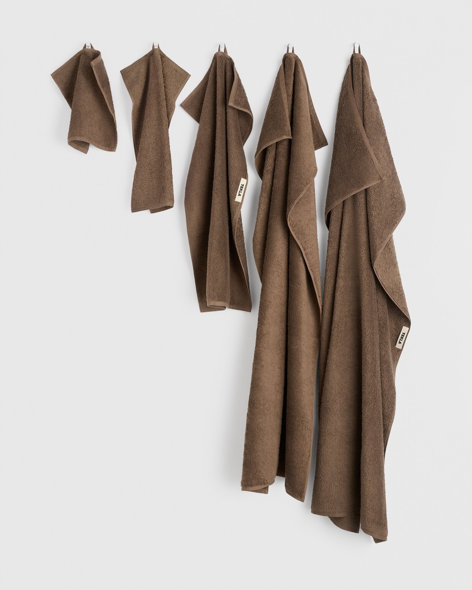 Tekla Terry towel, kodiak brown | Finnish Design Shop