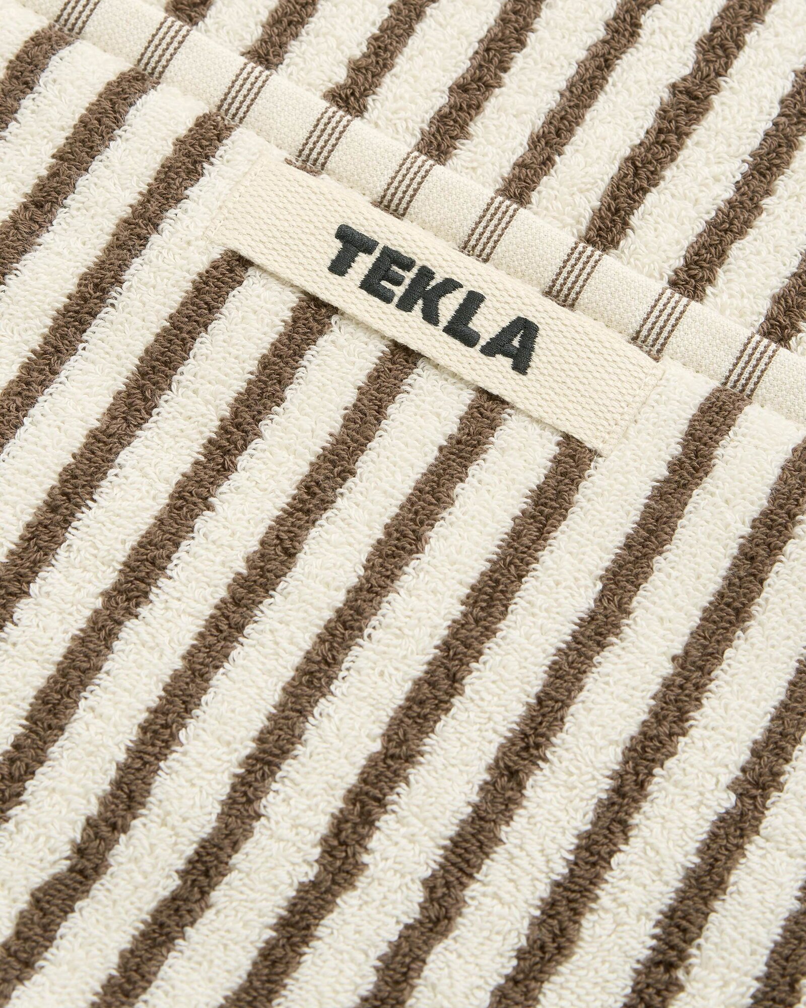 Tekla Terry towel, kodiak stripes | Finnish Design Shop UK