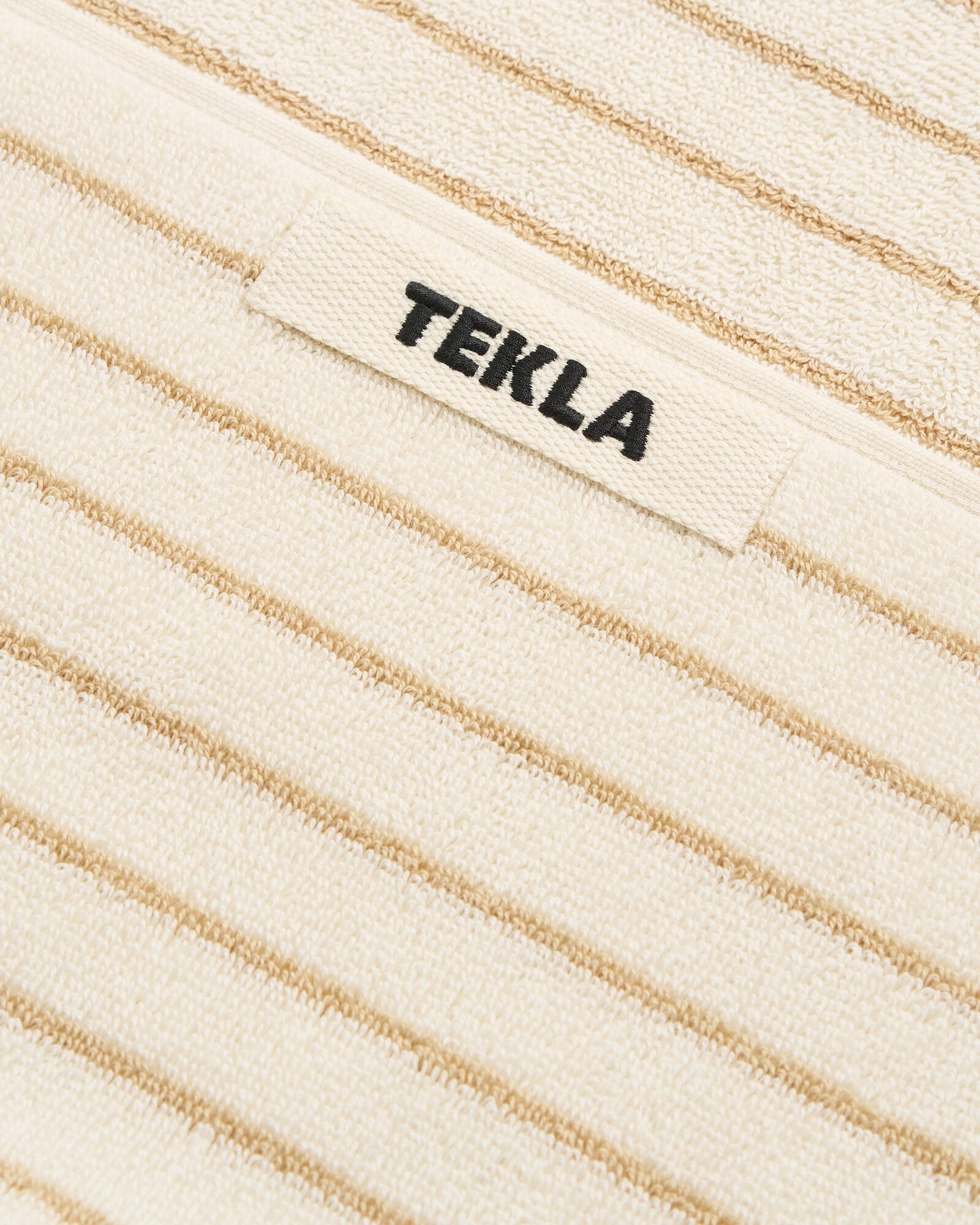 Tekla Terry towel, sienna stripes | Finnish Design Shop UK