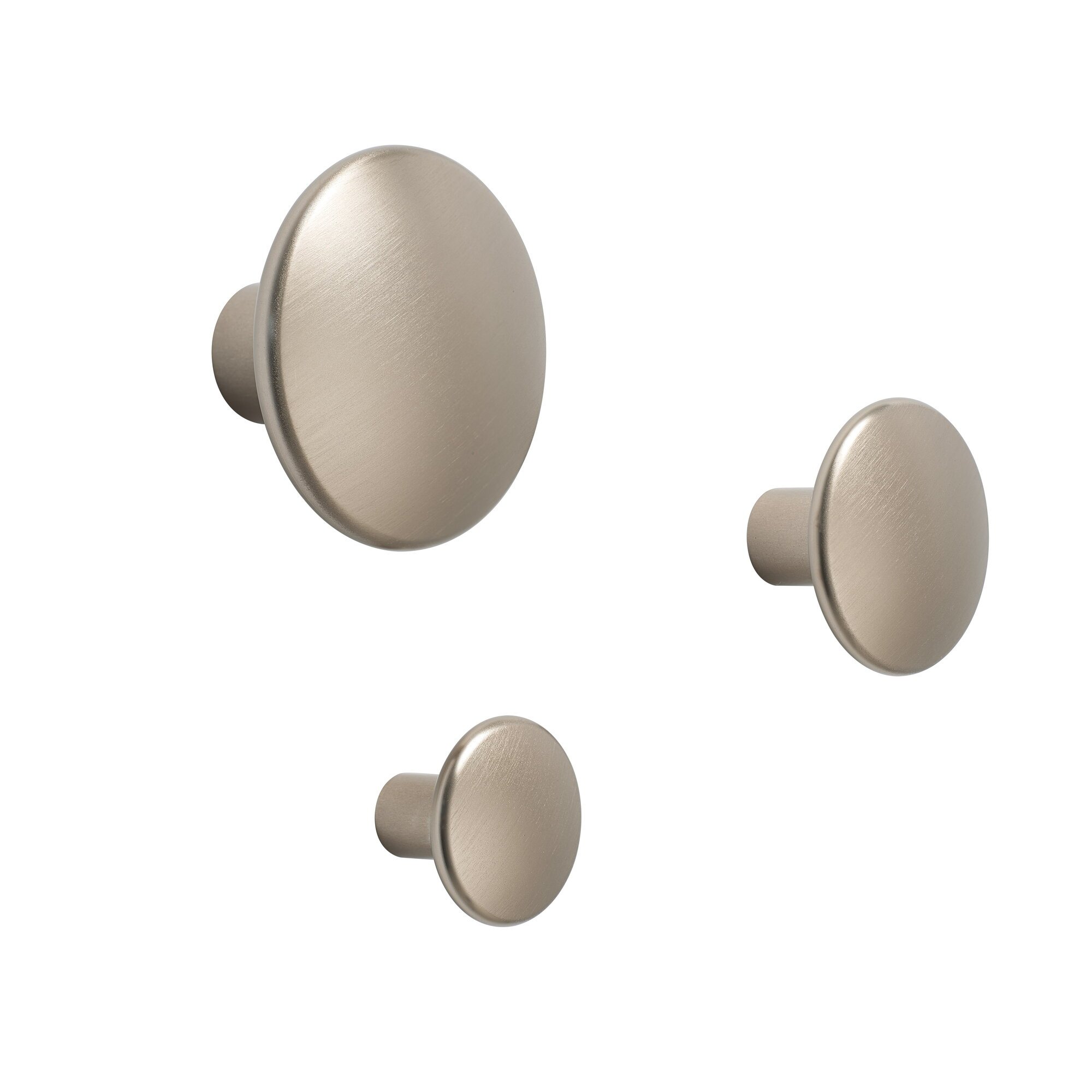 Muuto Dots Metal coat hook, taupe | Finnish Design Shop