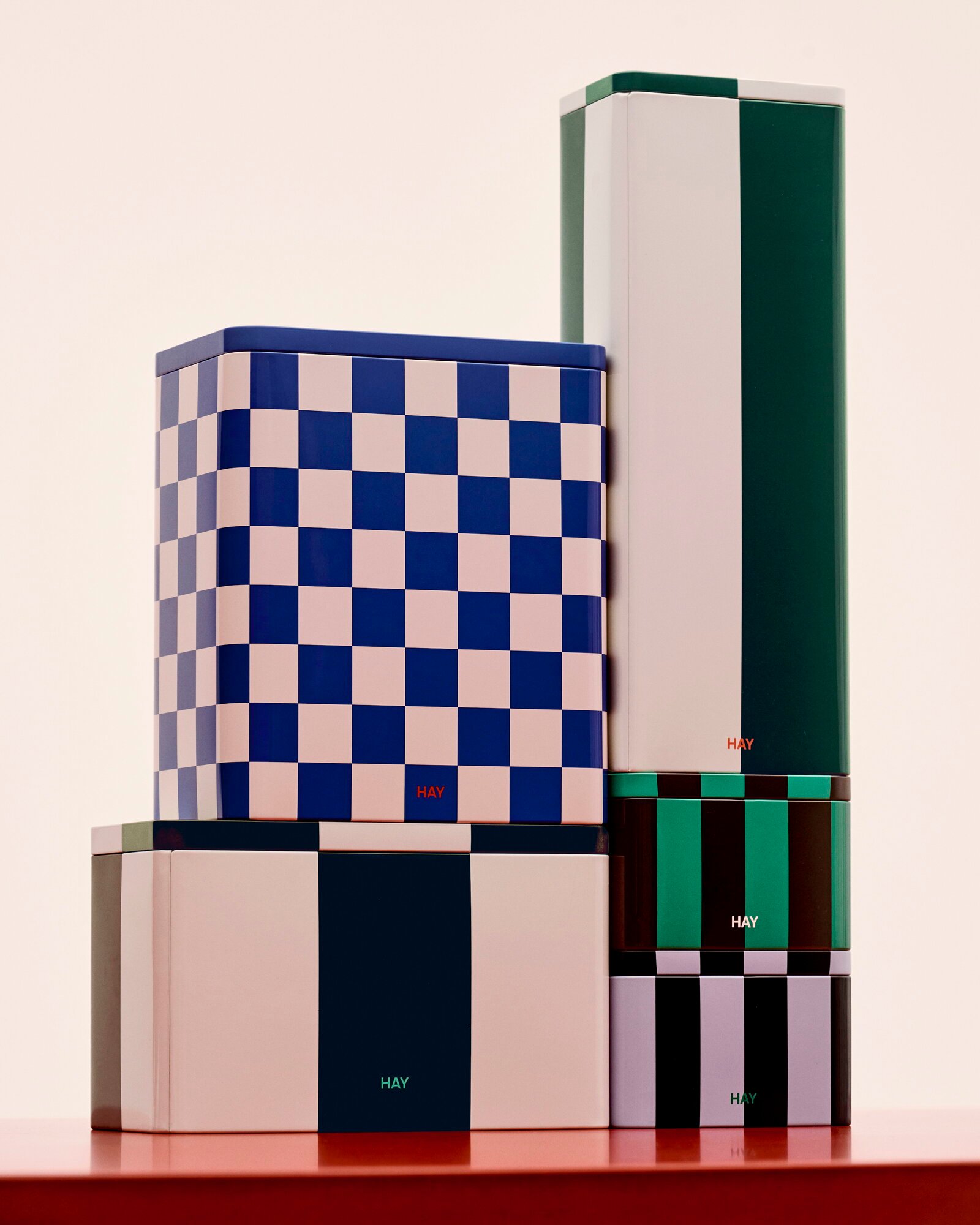 HAY Tin container, S, green - dark blue | Finnish Design Shop