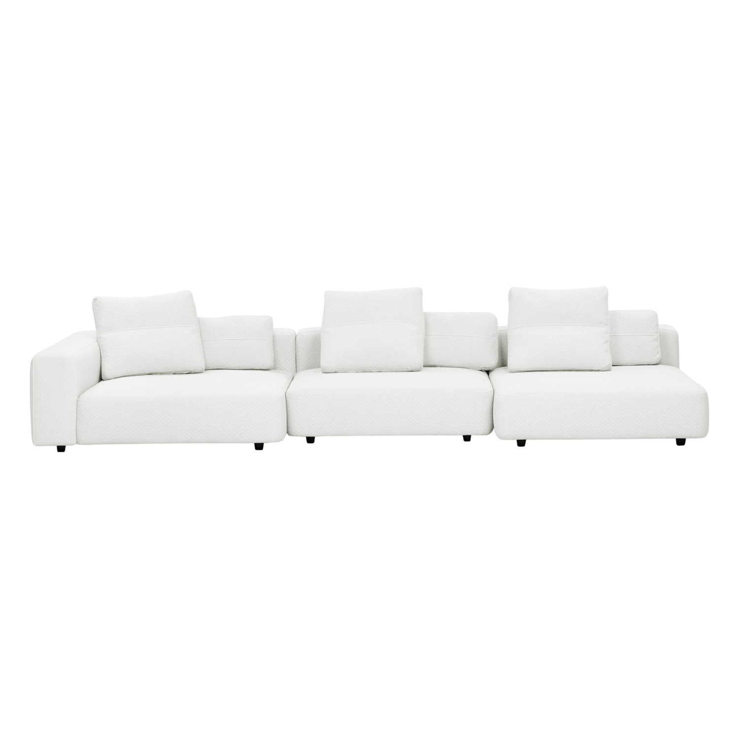 Interface Toast Sofa, 405 cm, links, Arc 80, Weiß | Finnish Design Shop