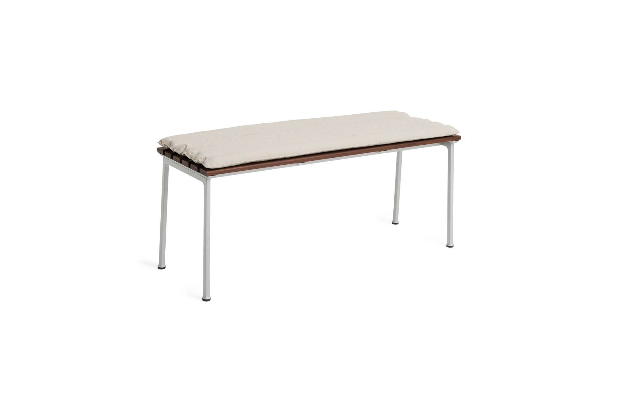 HAY Quilted seat cushion for Traverse dining bench, beige sand ...