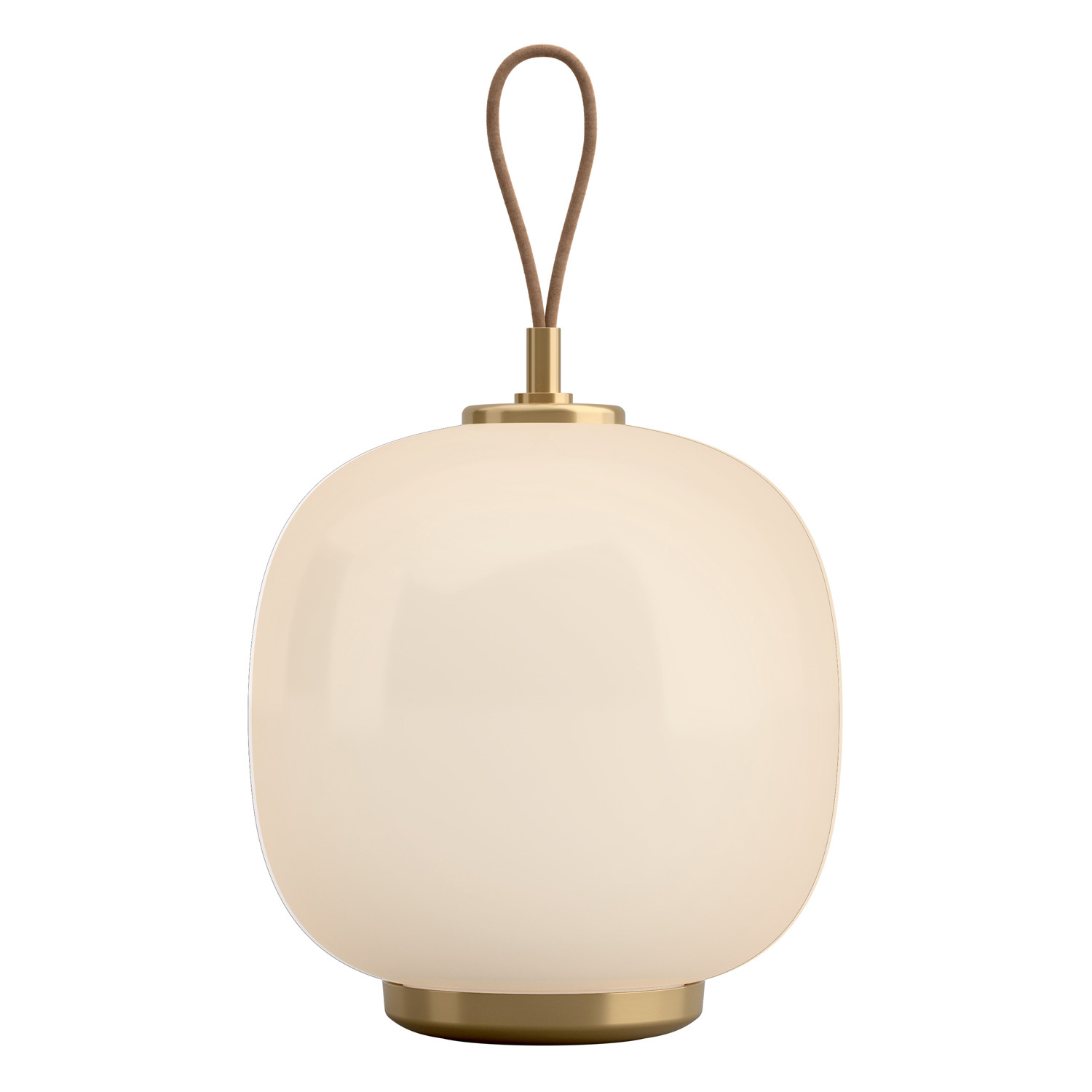 Louis Poulsen VL45 Radiohus portable lamp, brass - white opal glass ...