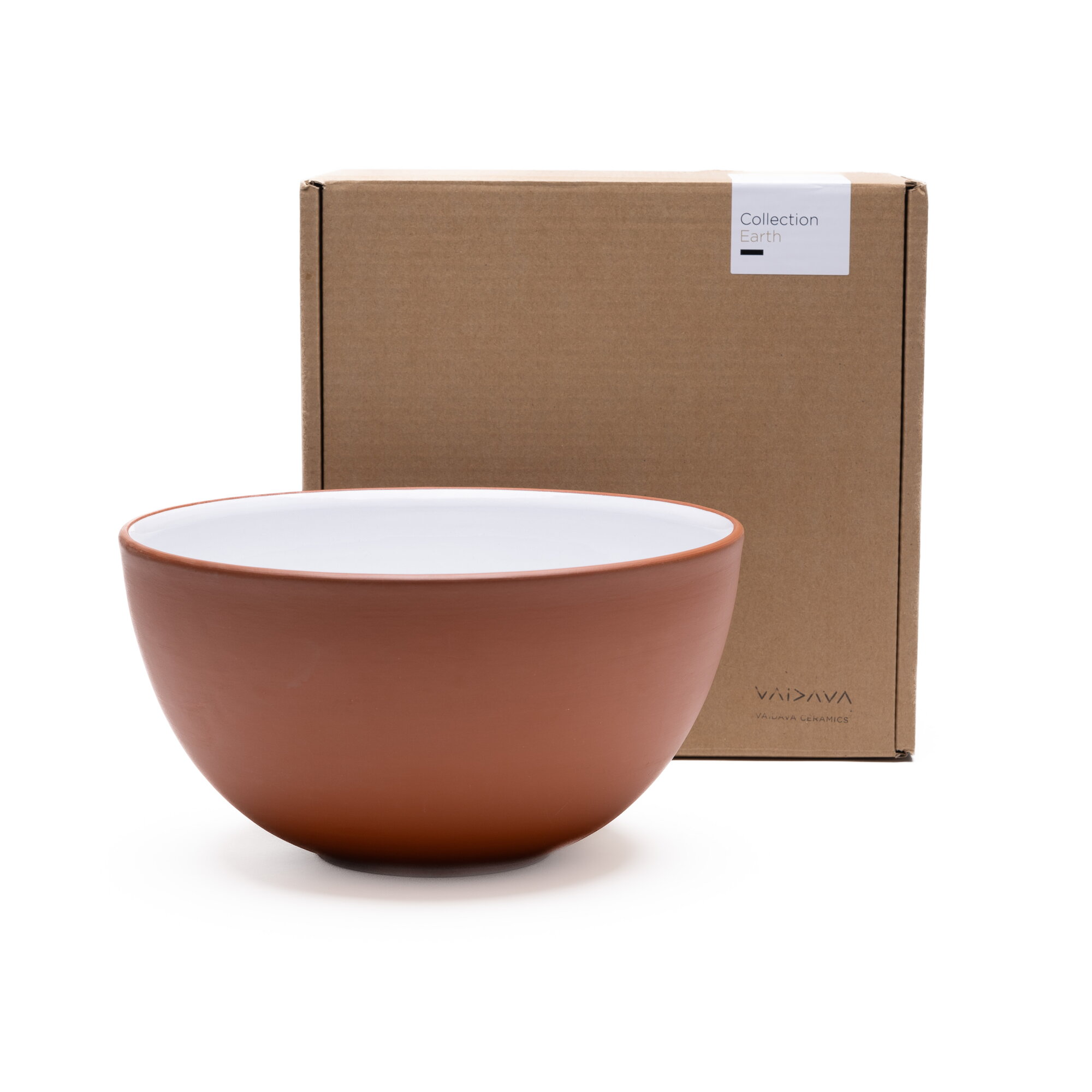 Vaidava Ceramics Earth bowl 4 L, white | Finnish Design Shop
