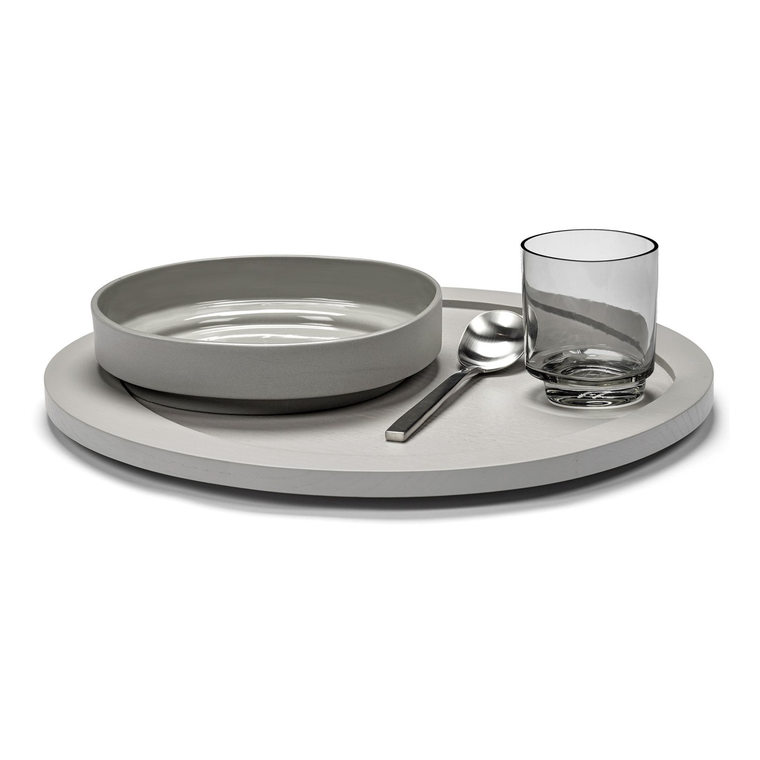 valerie_objects Inner Circle high plate, light grey | Finnish Design Shop