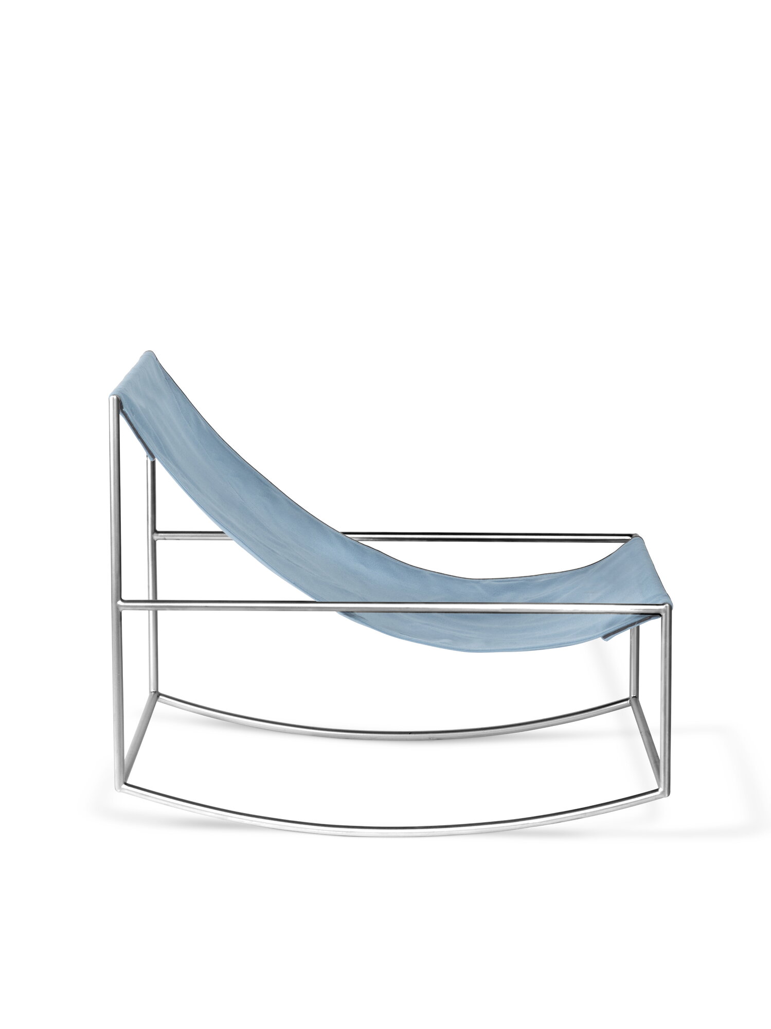 valerie_objects Rocking Chair, stainless steel - light blue | Finnish ...