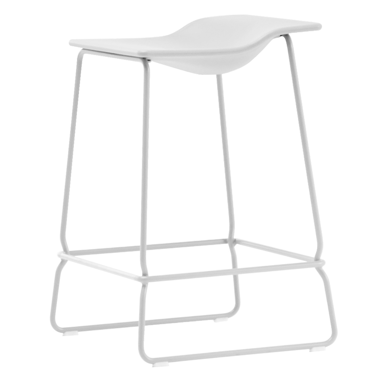 Viccarbe Last Minute stool, medium, white | Finnish Design Shop