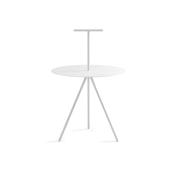 Viccarbe Trino table, white - steel handle | Finnish Design Shop