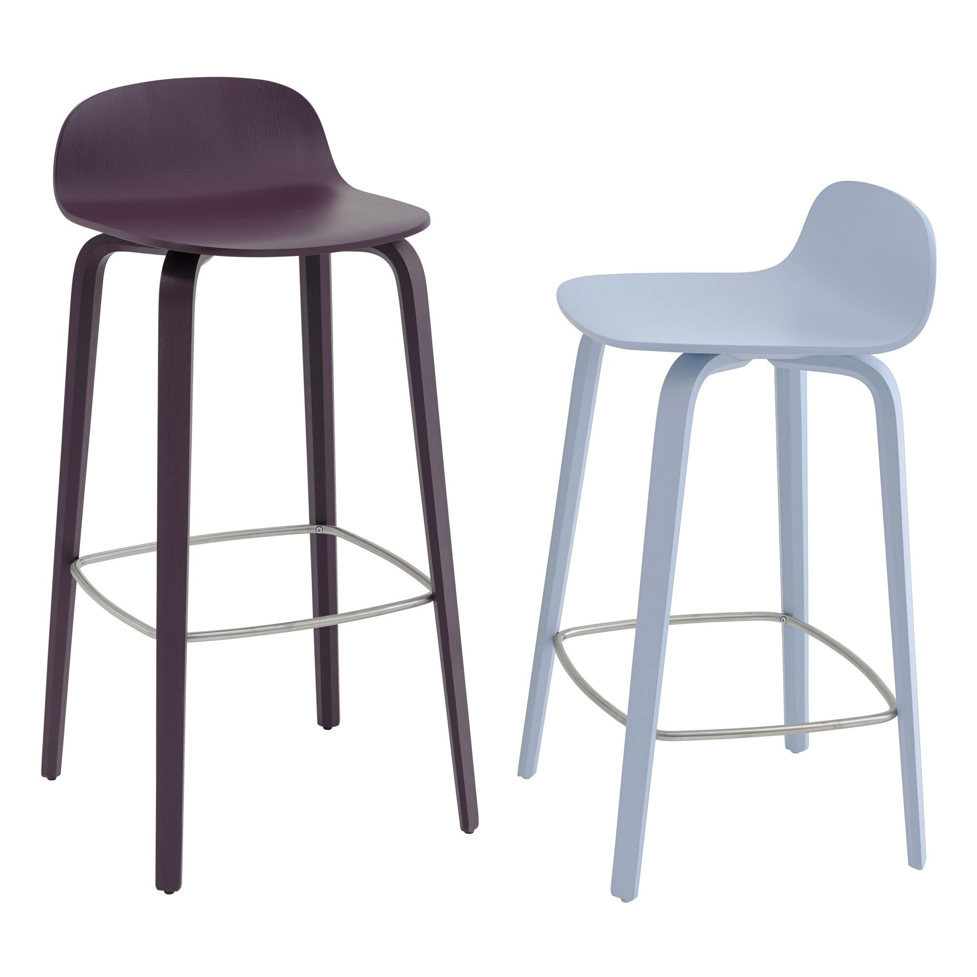 Muuto Visu bar stool, 75 cm, dark plum | Finnish Design Shop