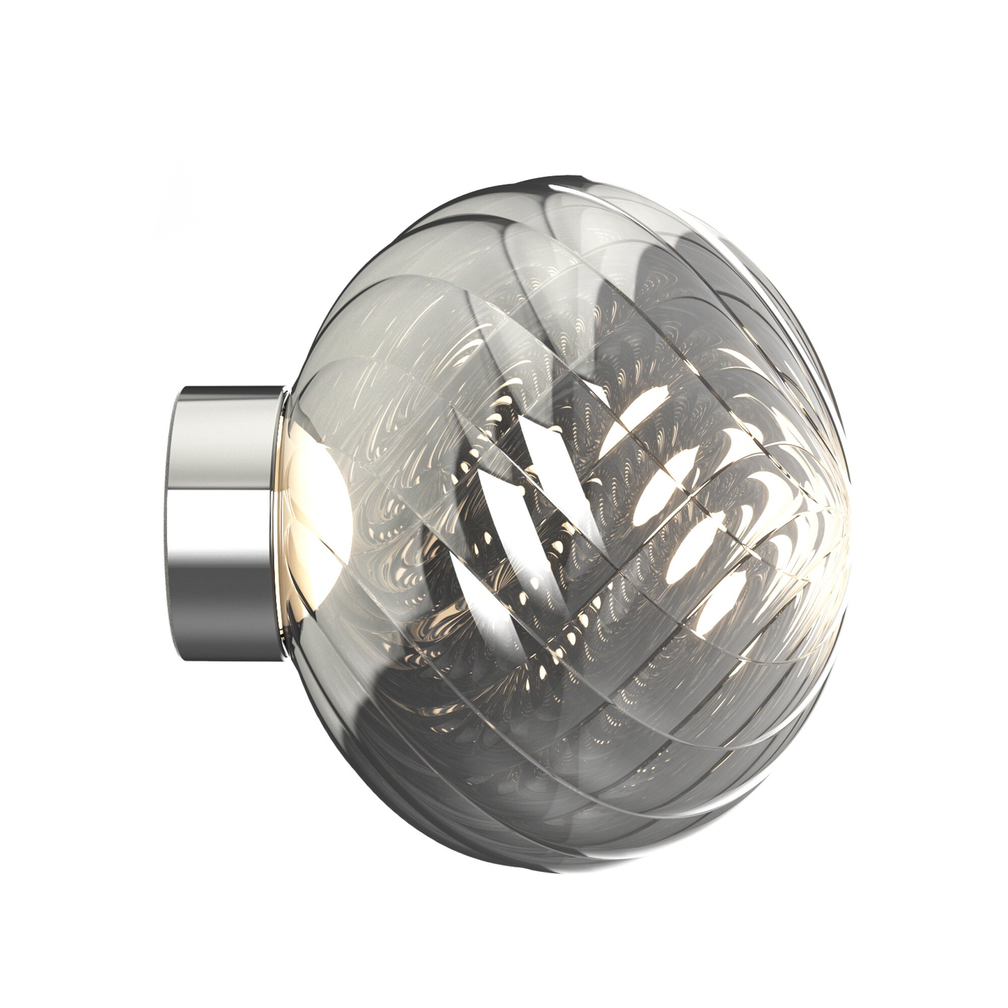 Tom Dixon Whirl Surface wall lamp, silver | Finnish Design Shop