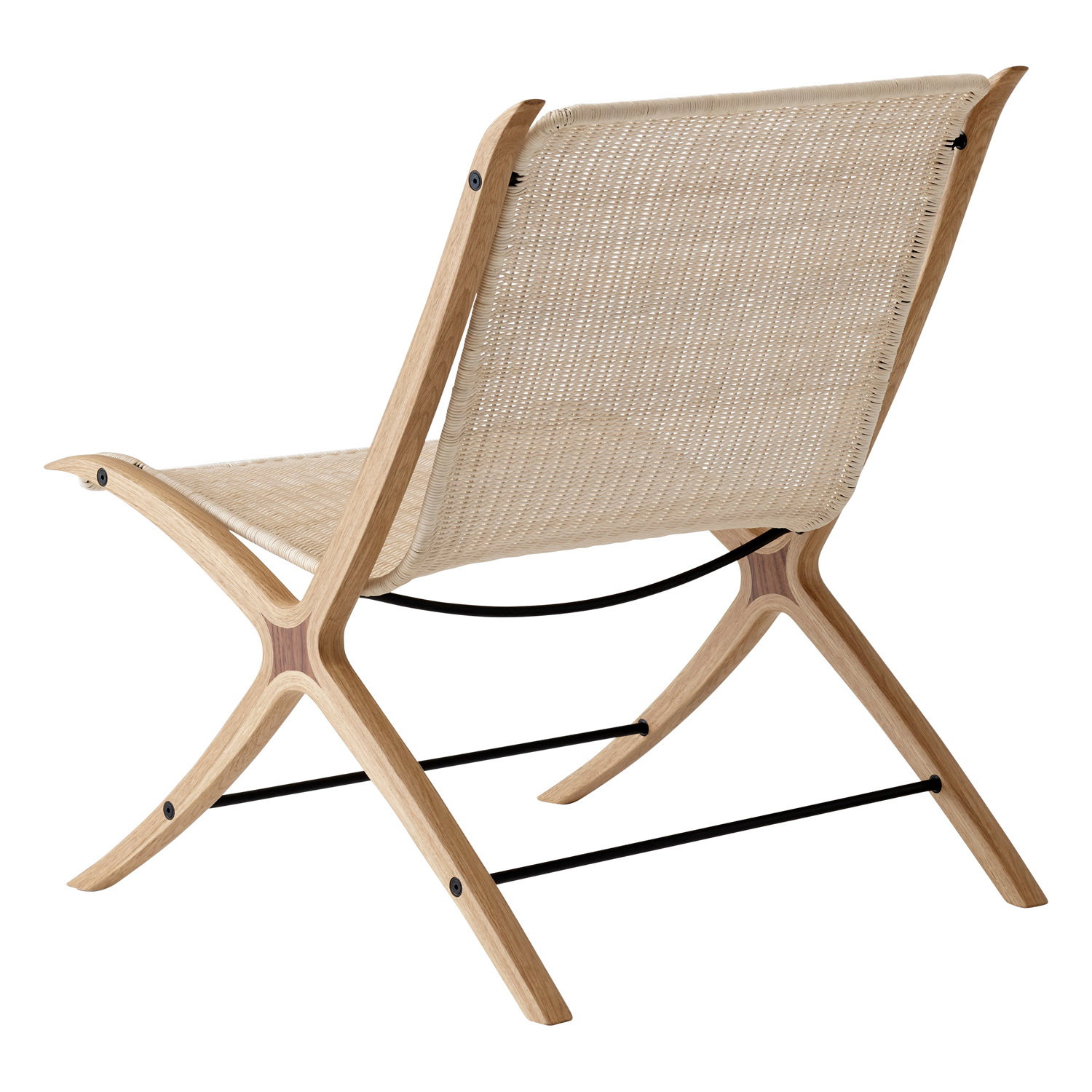 &Tradition X HM10 lounge chair, oak with walnut insert - natural ...