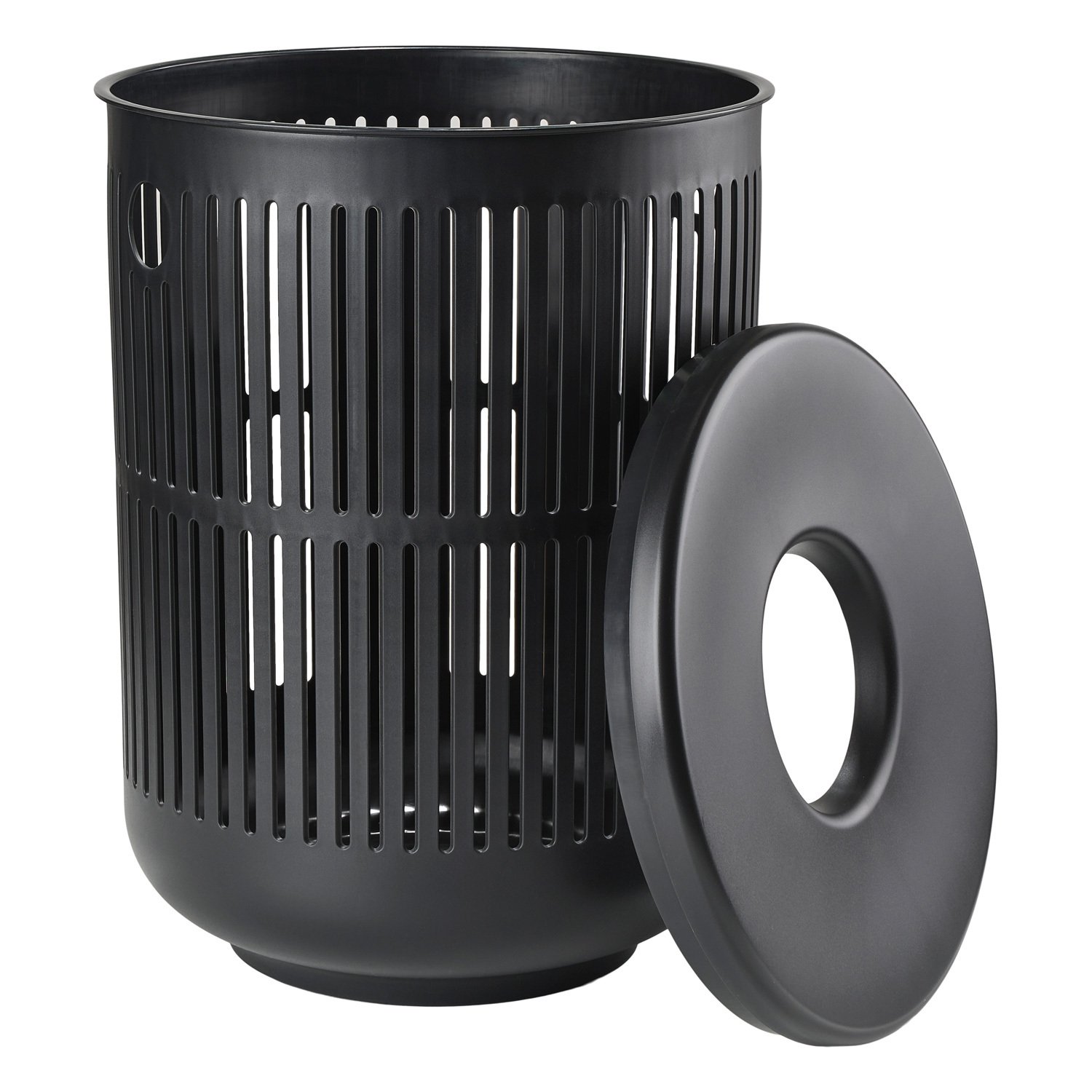 Zone Denmark Ume laundry basket, 54 cm, black | Finnish Design Shop