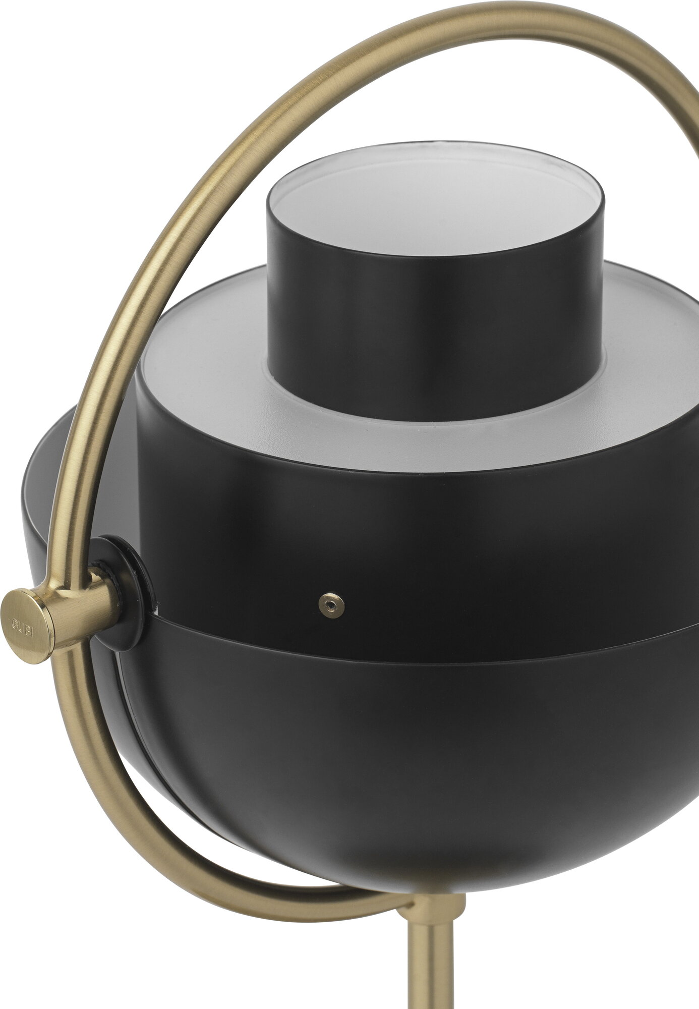 GUBI Multi-lite portable table lamp, brass - black | Finnish Design Shop