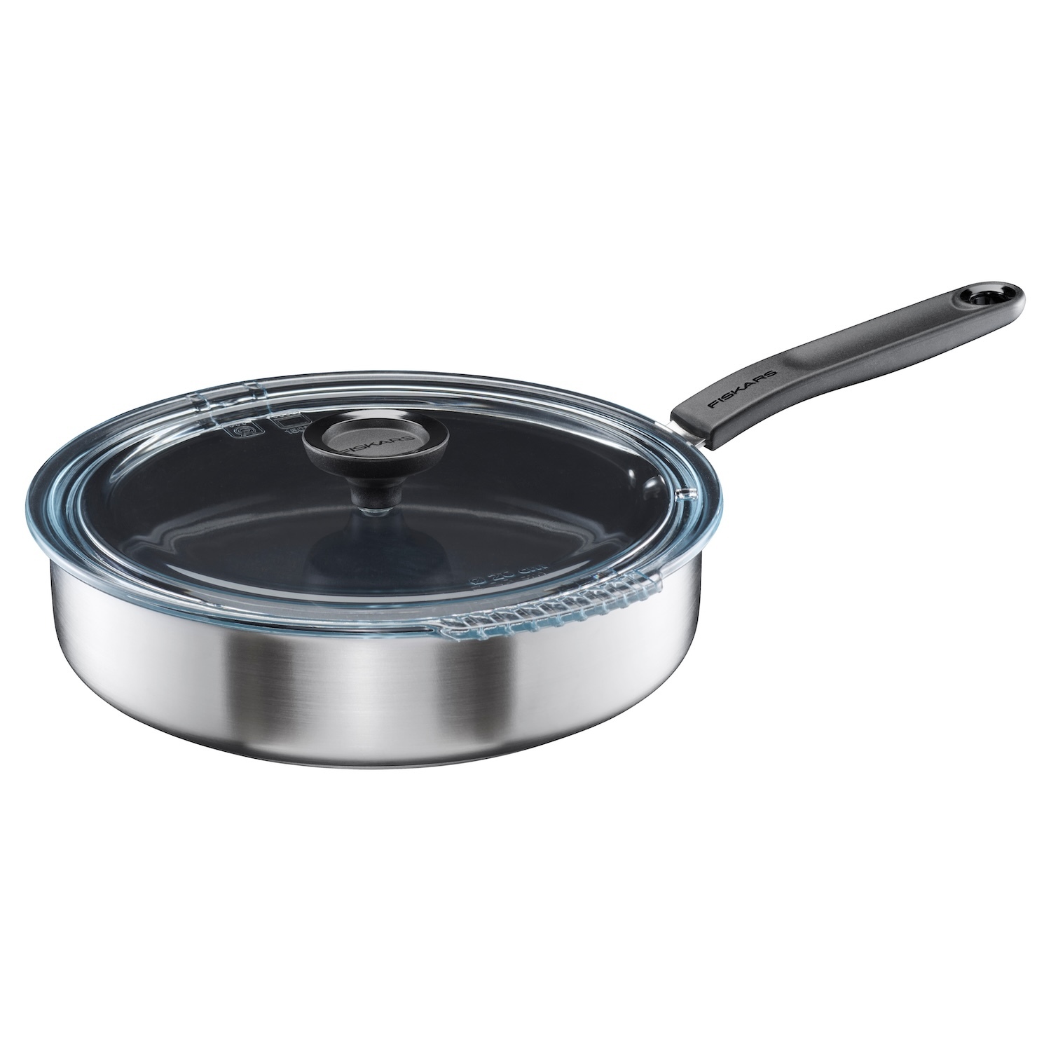 Fiskars Functional Form sauté pan with lid, 26 cm | Finnish Design Shop