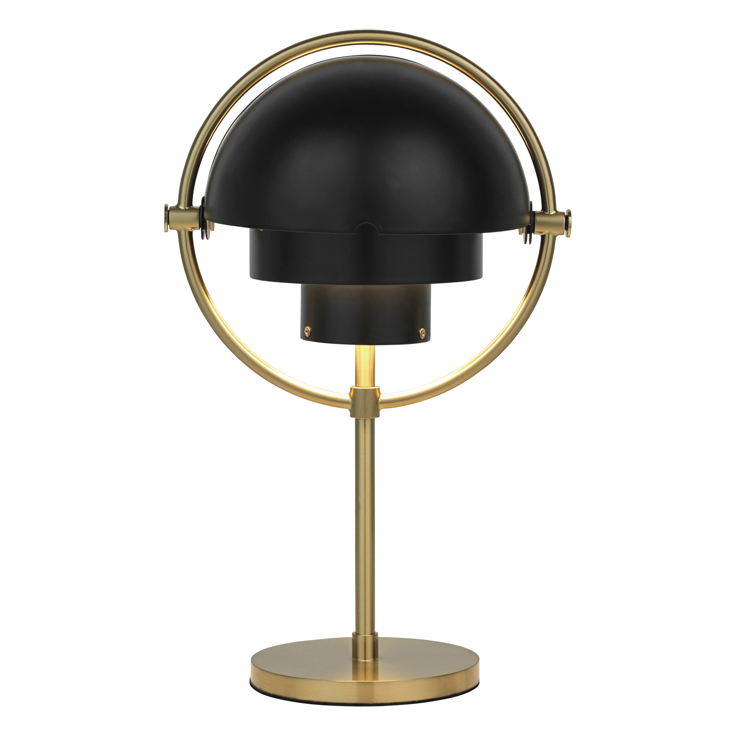 GUBI Multi-lite portable table lamp, brass - black | Finnish Design Shop