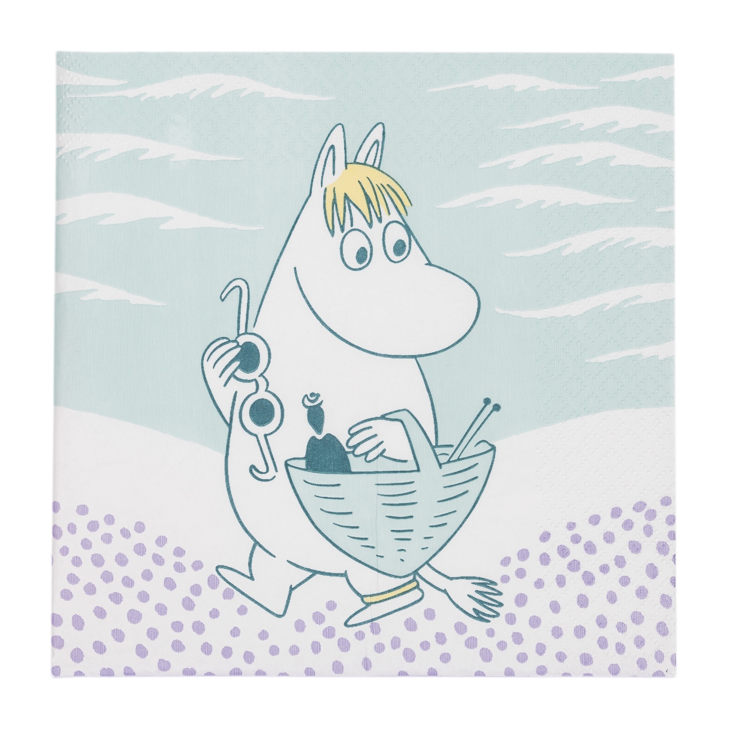 Moomin Arabia Moomin paper napkin, 33 cm, Beach Day | Finnish Design Shop