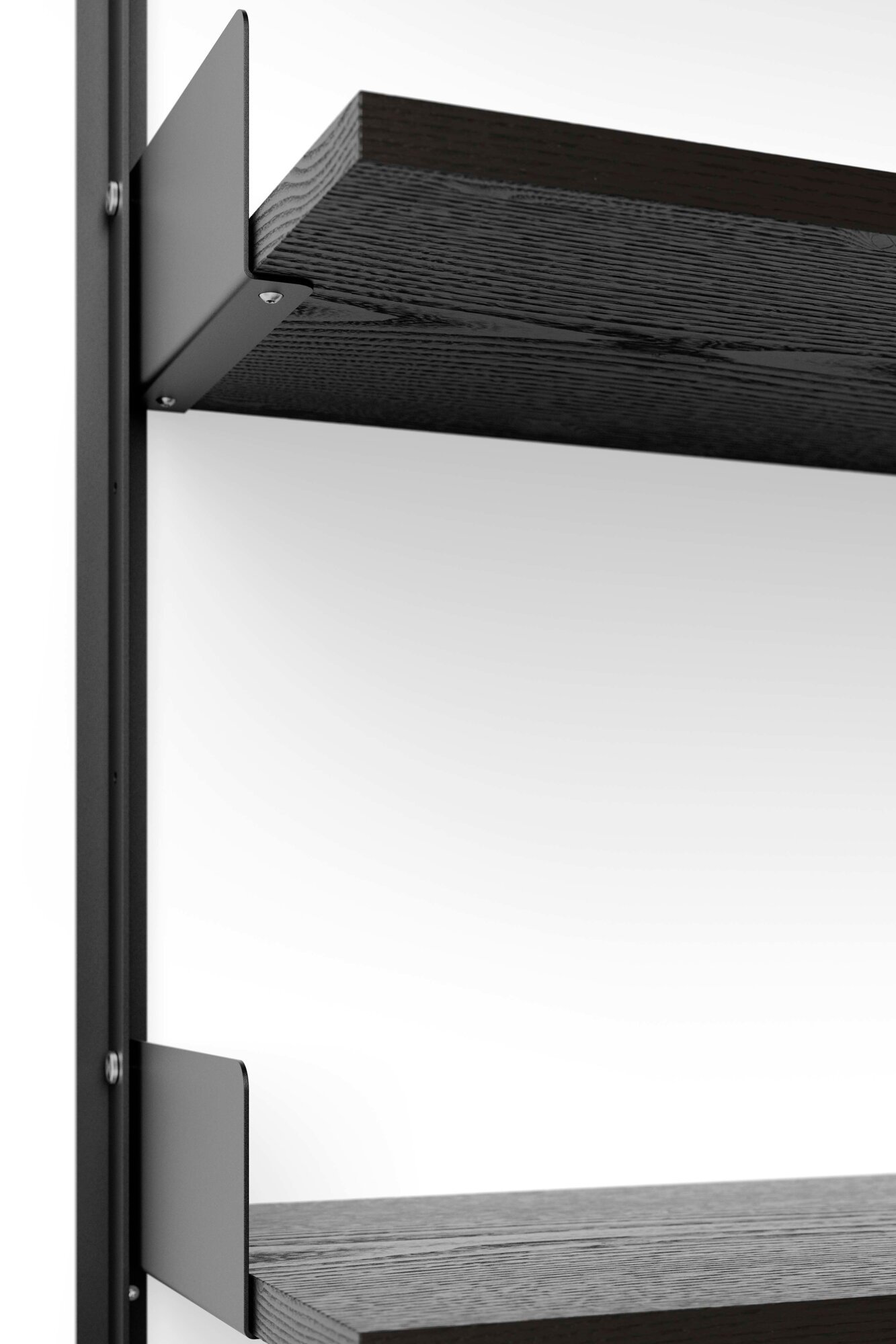 New Works Wall shelf, 1900, black ash - black | Finnish Design Shop UK