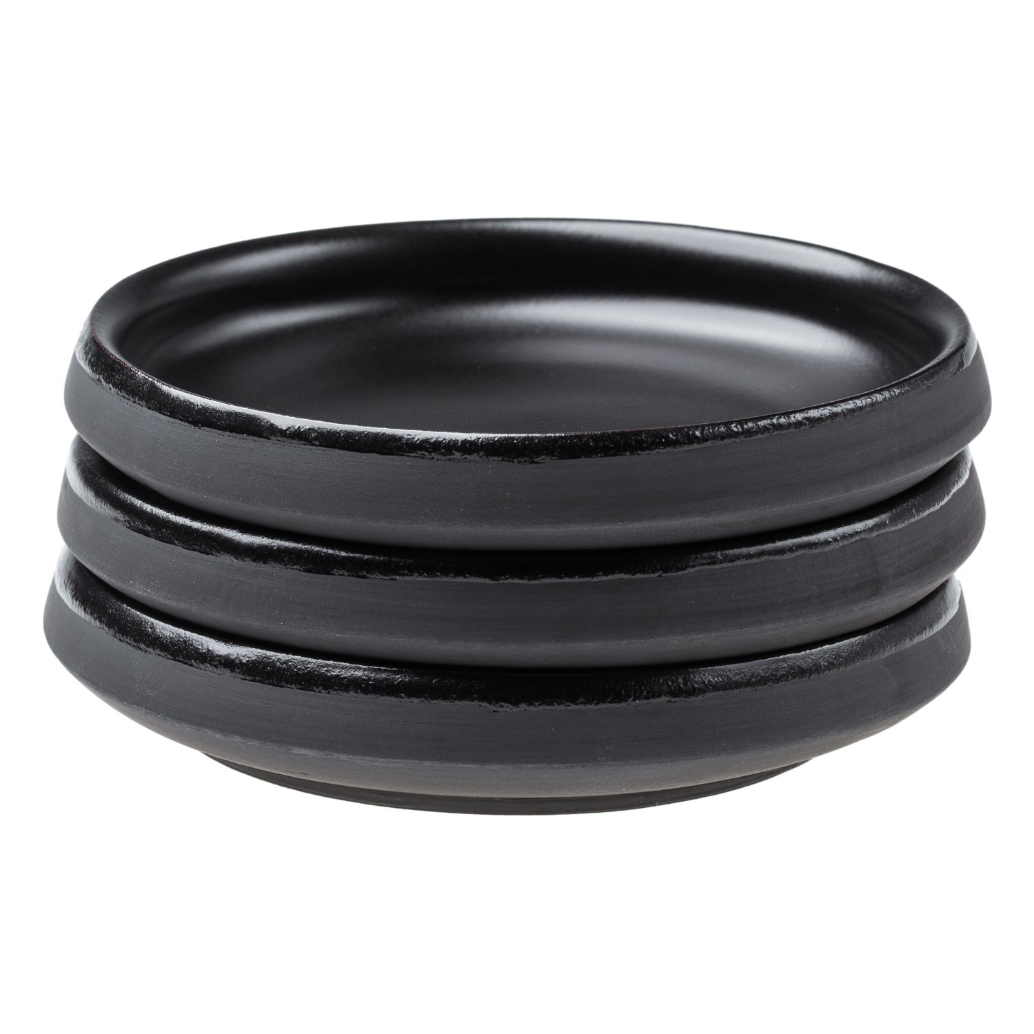 Vaidava Ceramics Eclipse snack plate 11,5 cm, 3 pcs, black | Finnish ...
